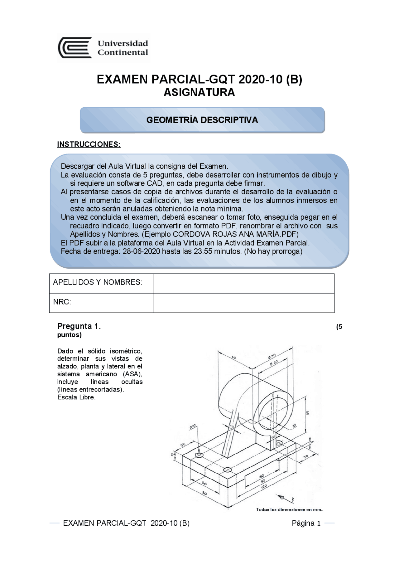 Geometría Descriptiva Docsity