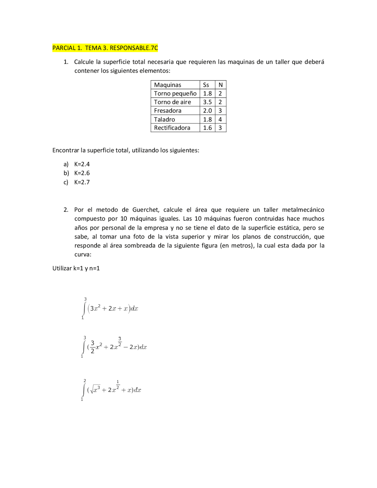 Banco de ejercicios Cartas U y cartas C - Docsity