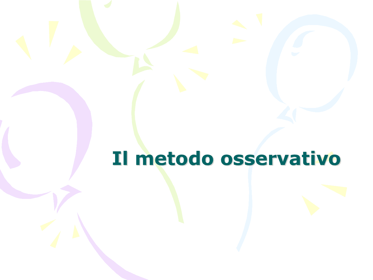Slide Sul Metodo Osservativo Docsity