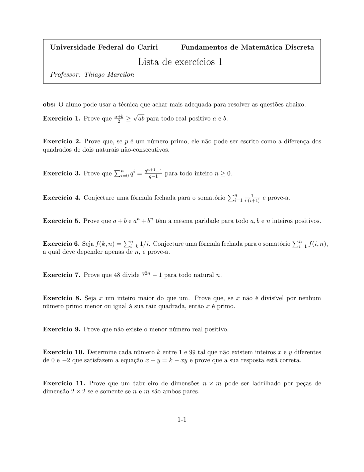 Fundamentos De Matemática Discreta Docsity