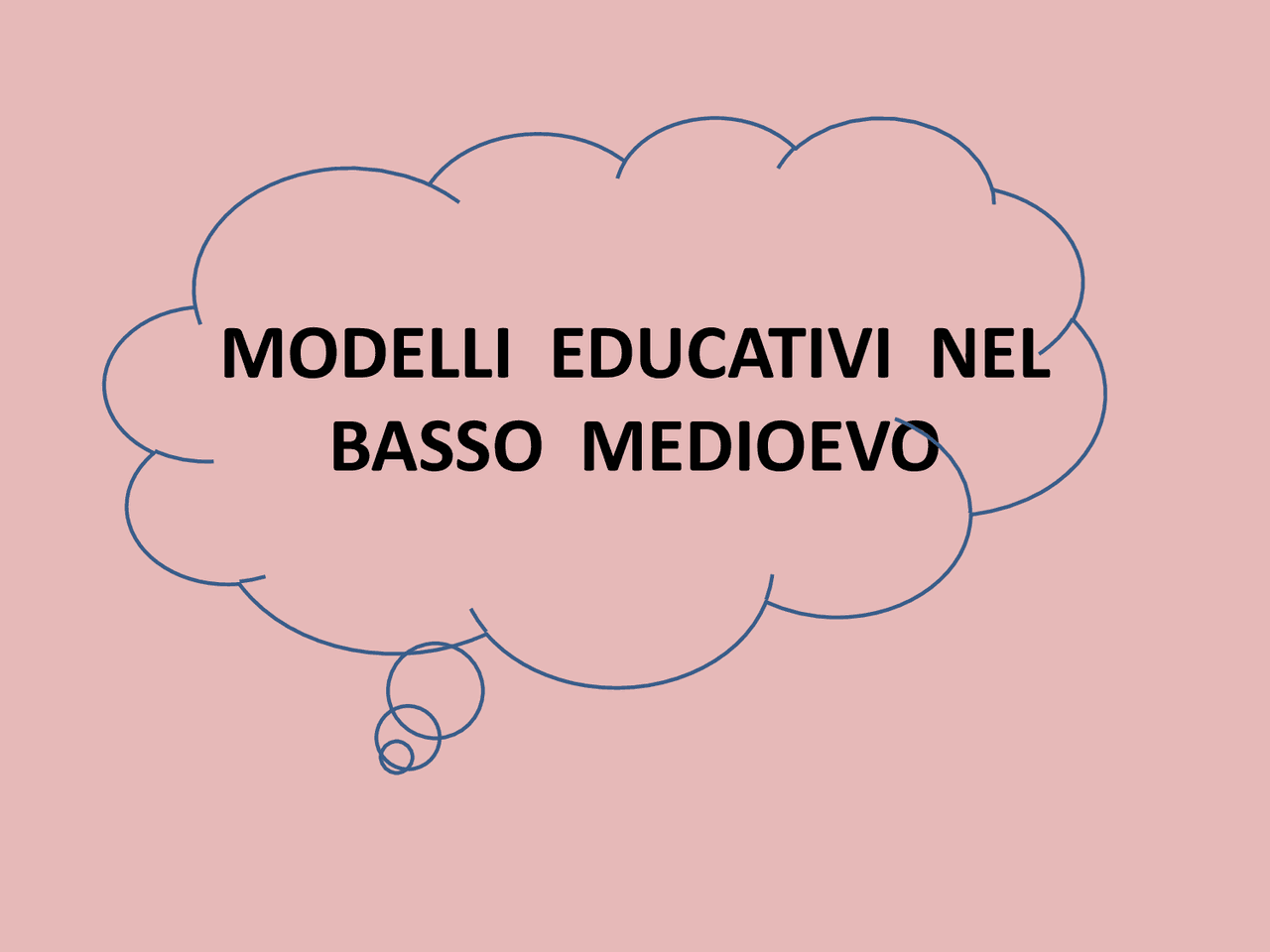 Modelli Educativi Nel Basso Medioevo Docsity