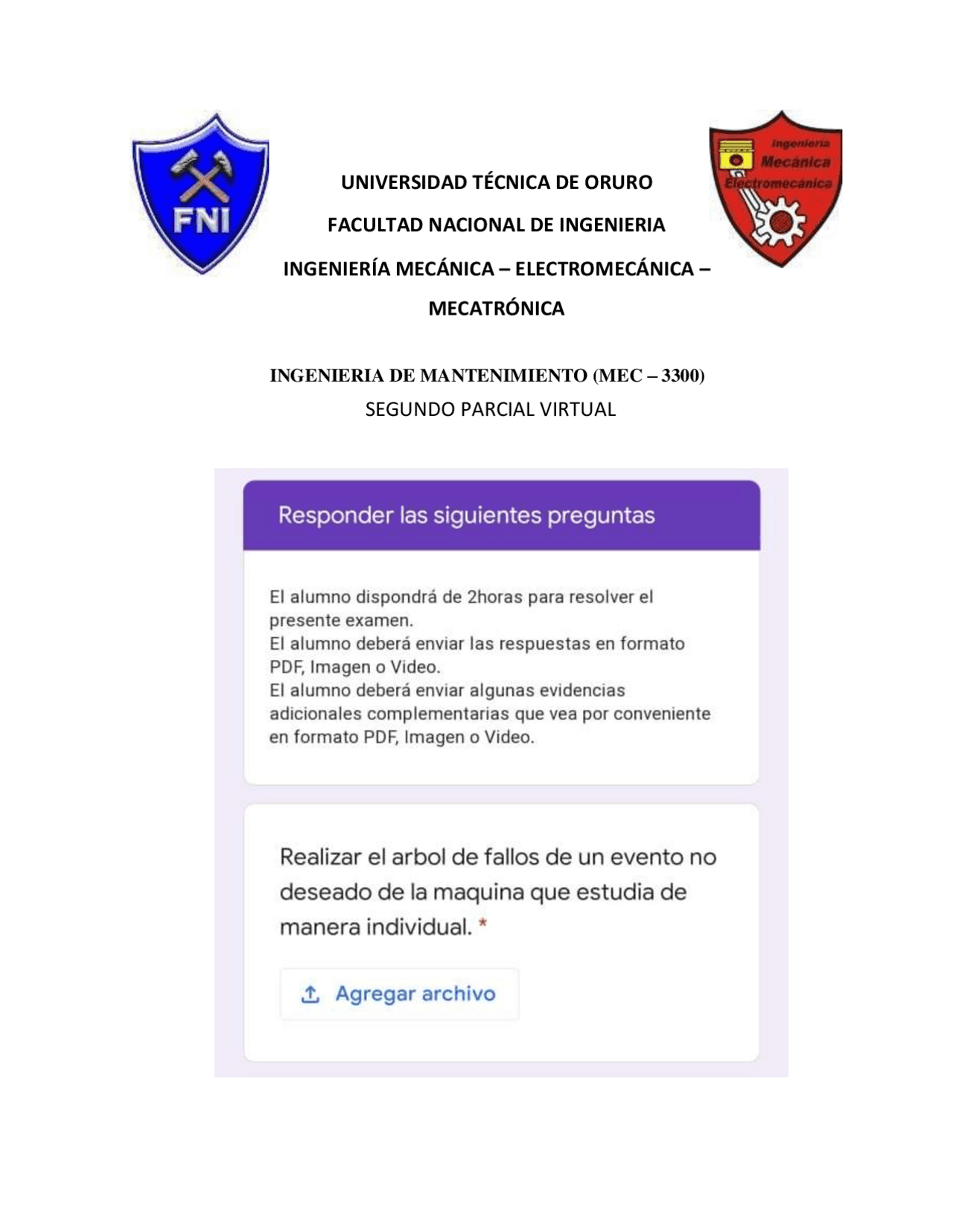 Examen De Ingeniería Del Mantenimiento Docsity