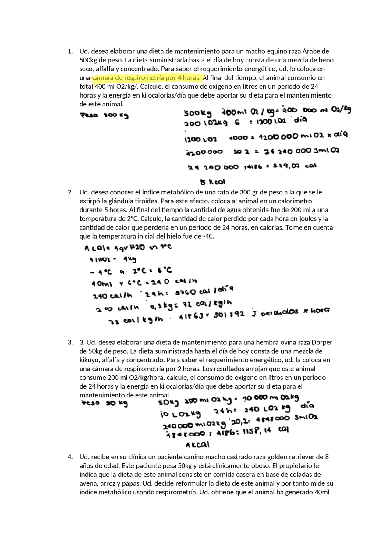Ejercicios De Bioquímica Ejercicios De Biología Docsity
