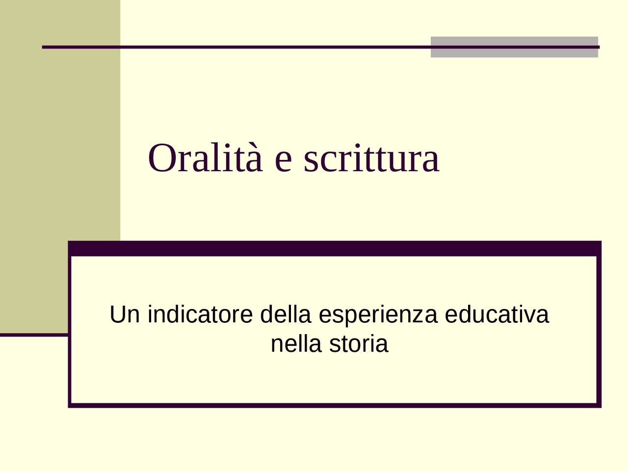 Oralità E Scrittura Appunti E Riassunto Docsity