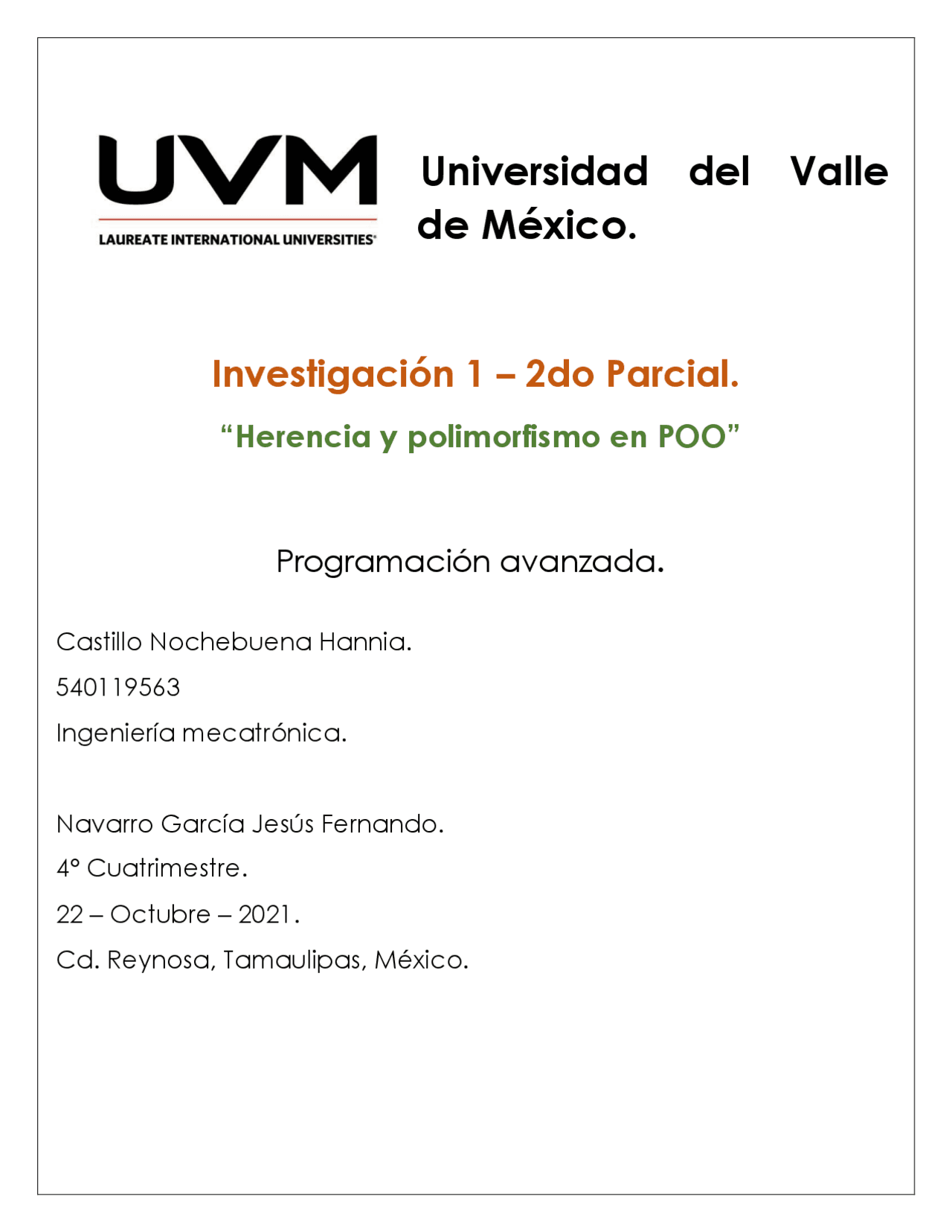 Polimorfismo Programación Orientada A Objetos Docsity