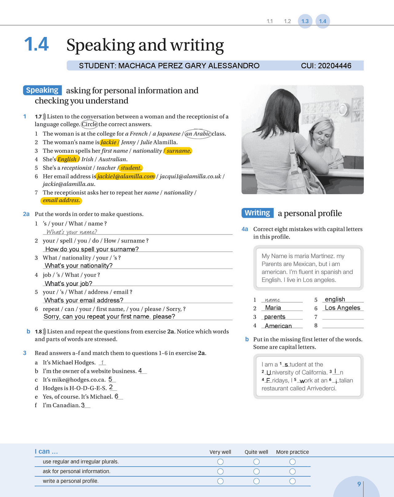 Activity Of English 05 Docsity