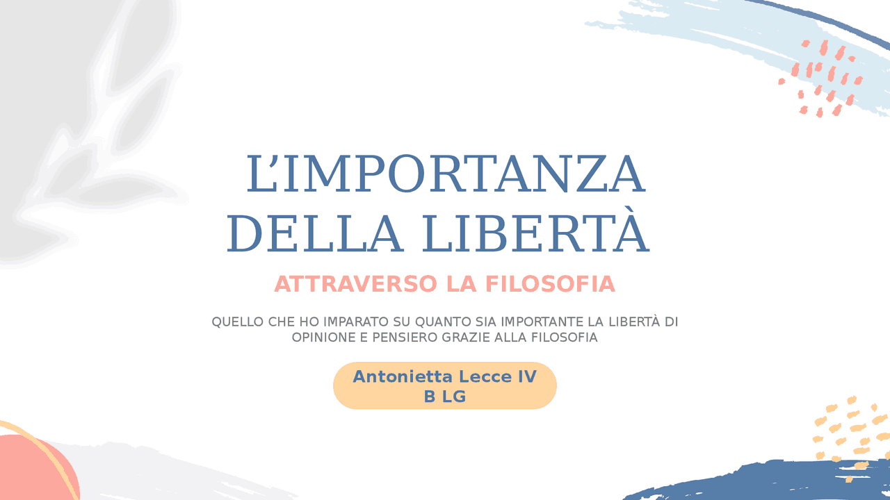 La Liberta E Lassolutismo Attraverso La Filosofia Docsity