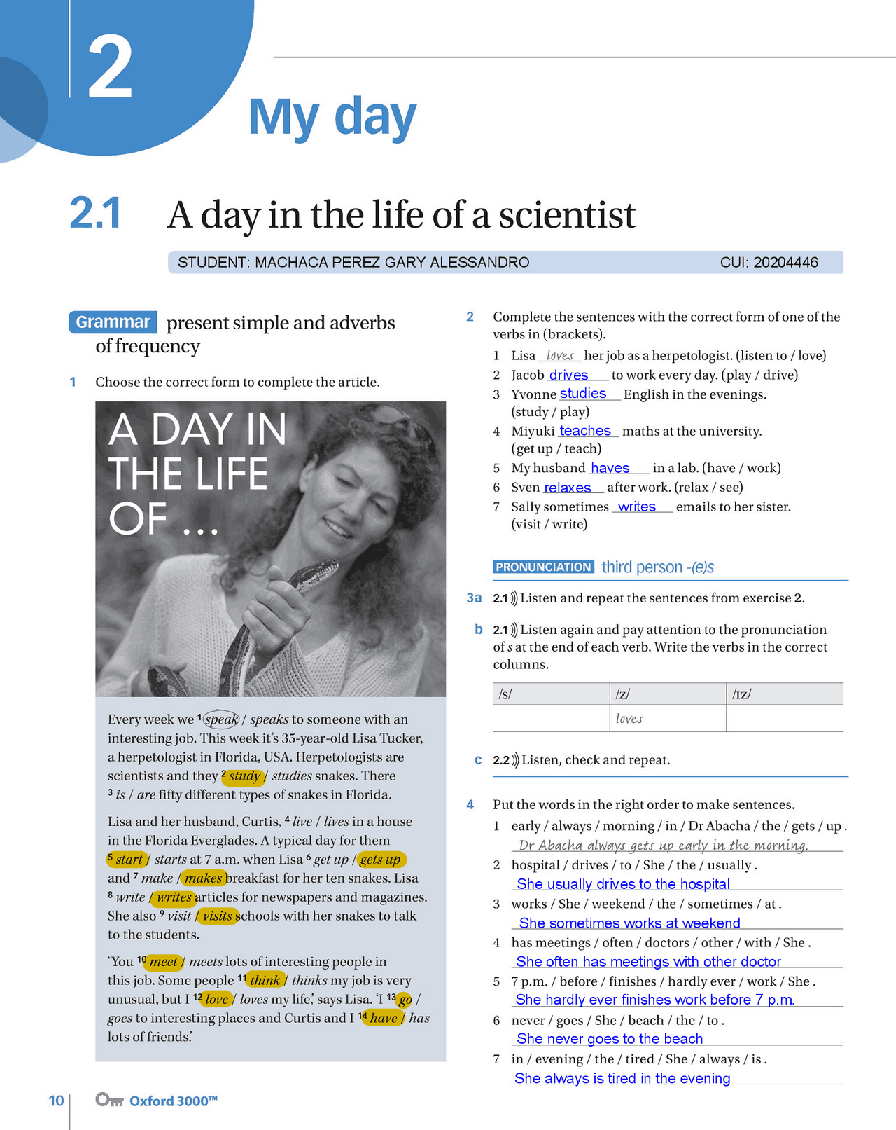 Activity Of English 06 Docsity