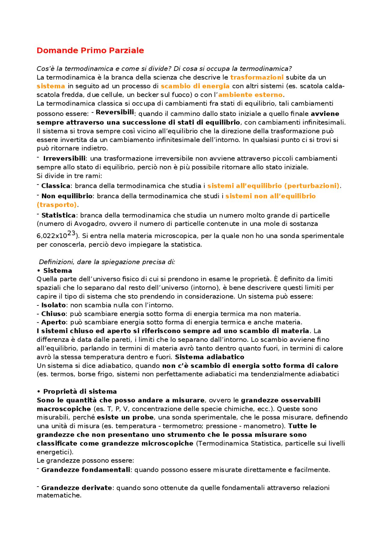 Domande E Relative Risposte Docsity