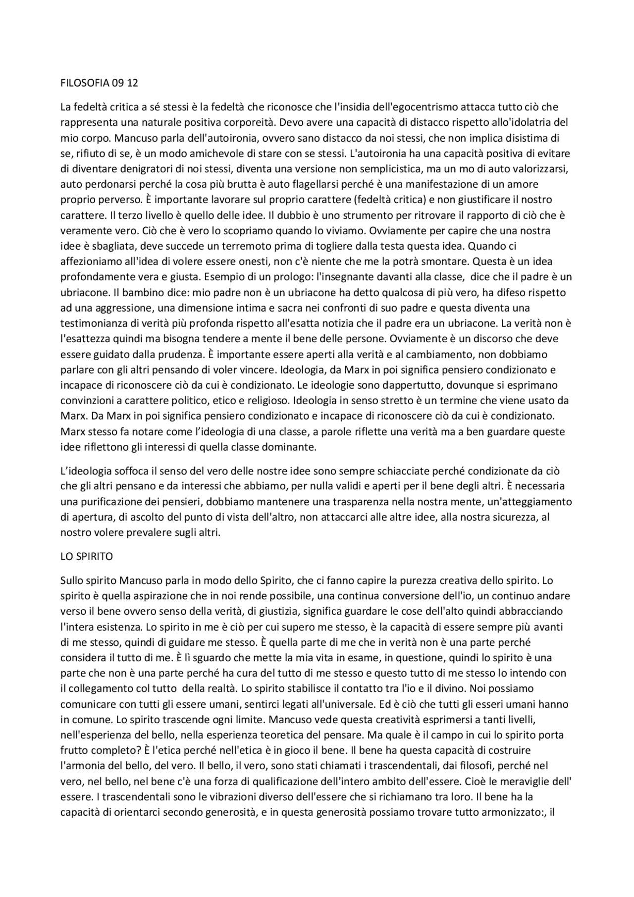 Riassunto Parte Del Libro Il Coraggio Di Essere Liberi Docsity