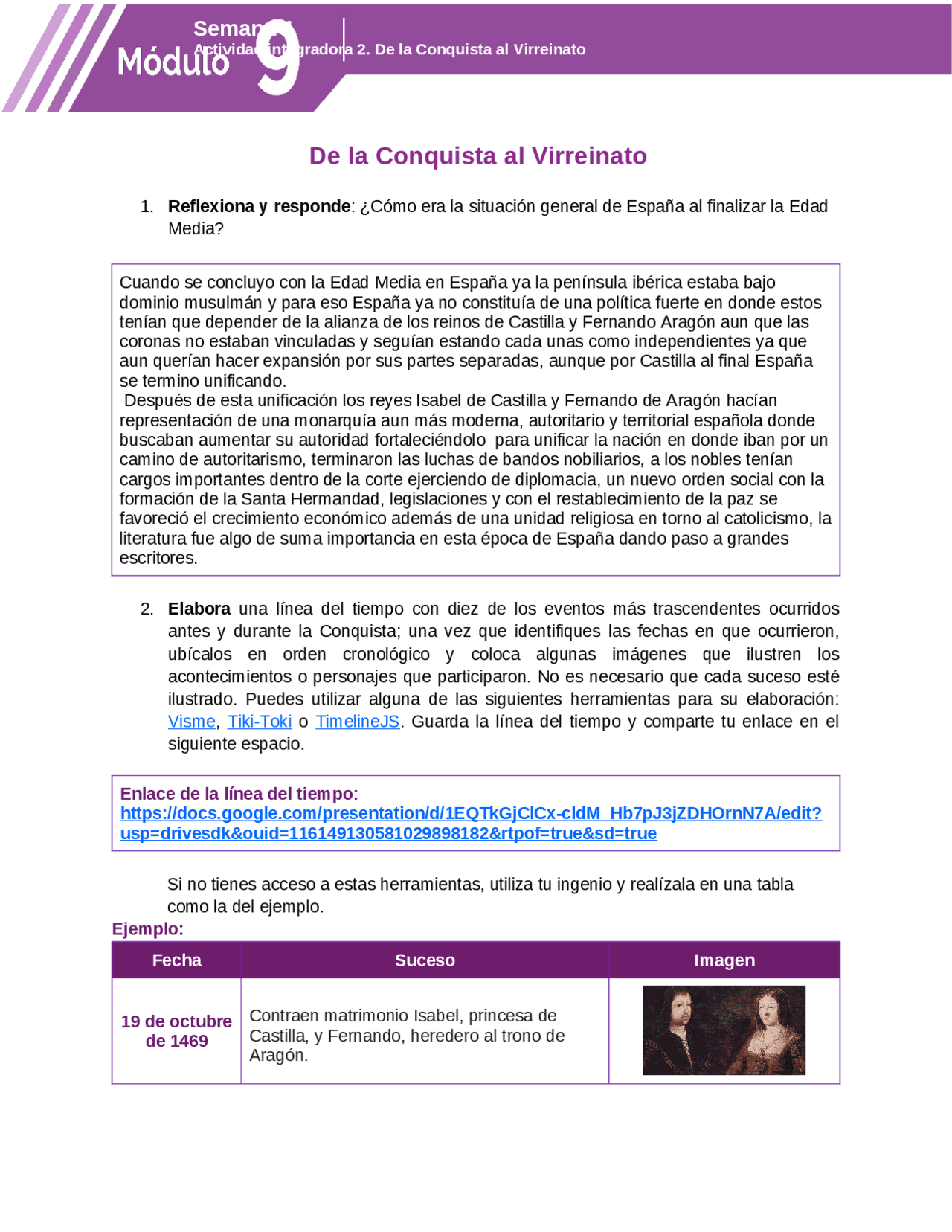 Actividad Integradora 2 Módulo 9 Resúmenes De Historia Docsity