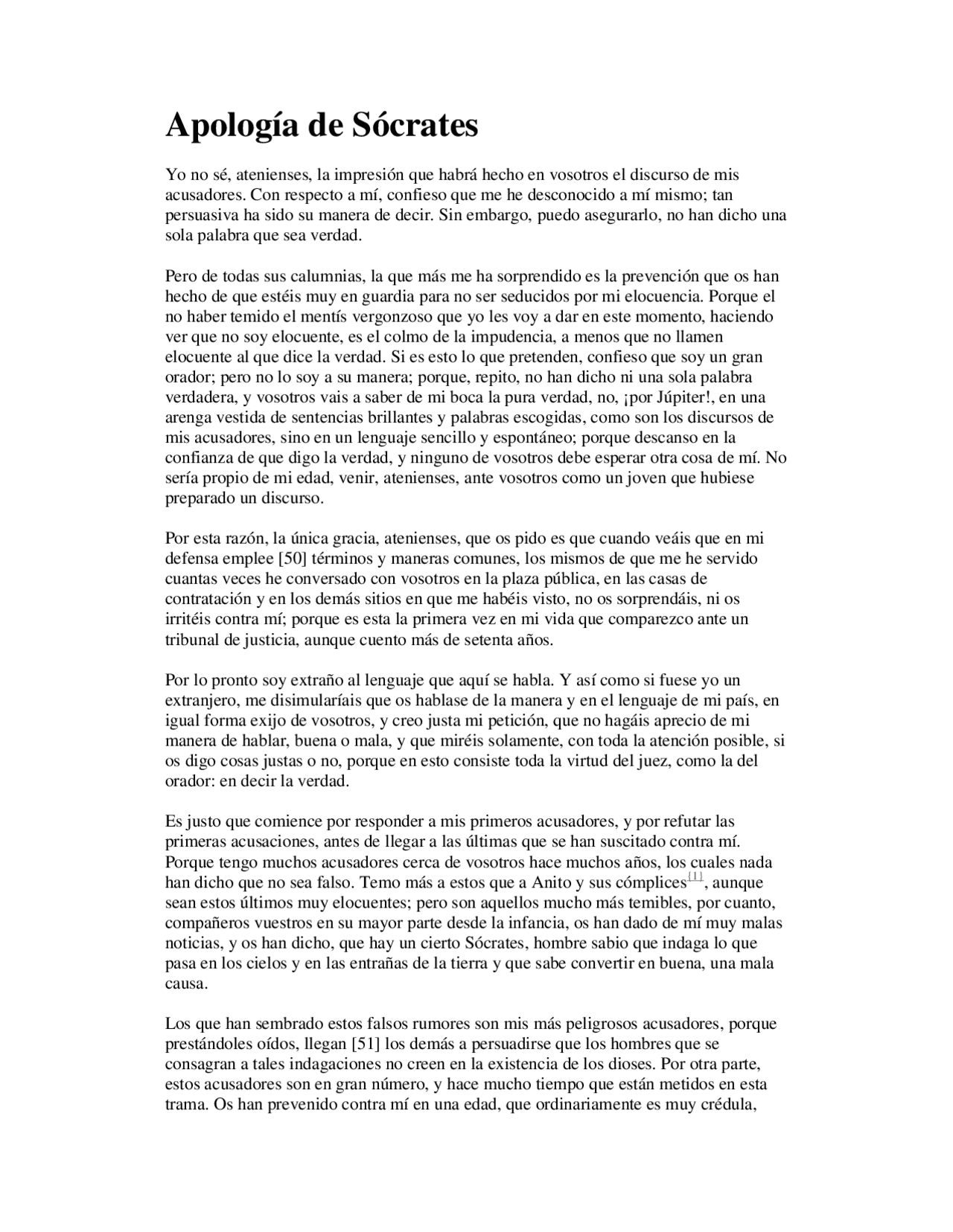 La Apología De Sócrates Docsity