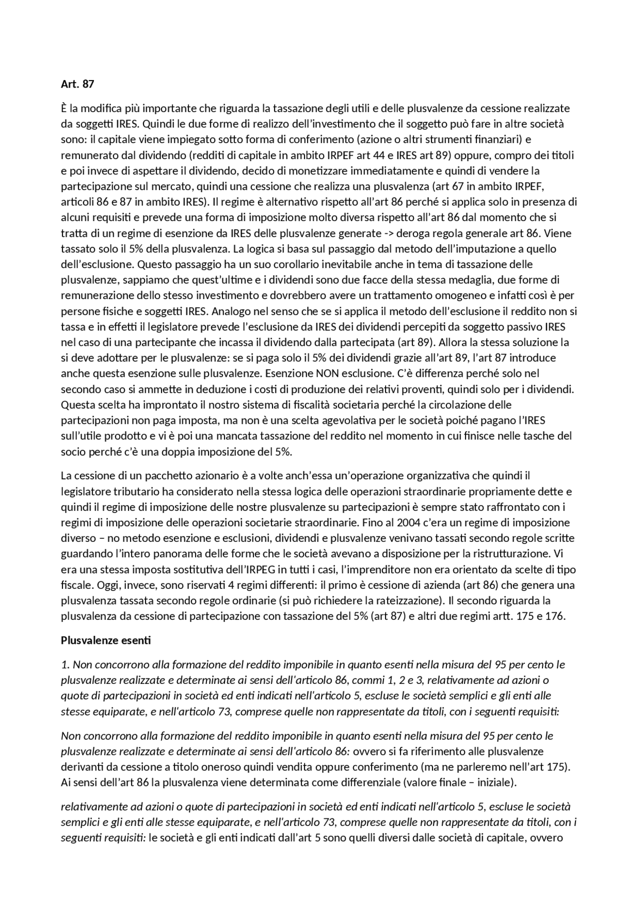 Appunti Lezione Diritto Tributario Progredito 25 Ottobre 2021 Pex Docsity