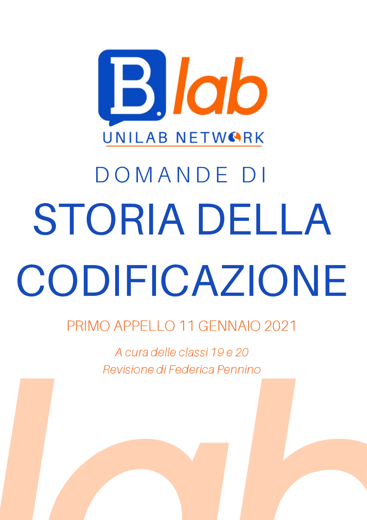 Domande Storia Della Codificazione Docsity
