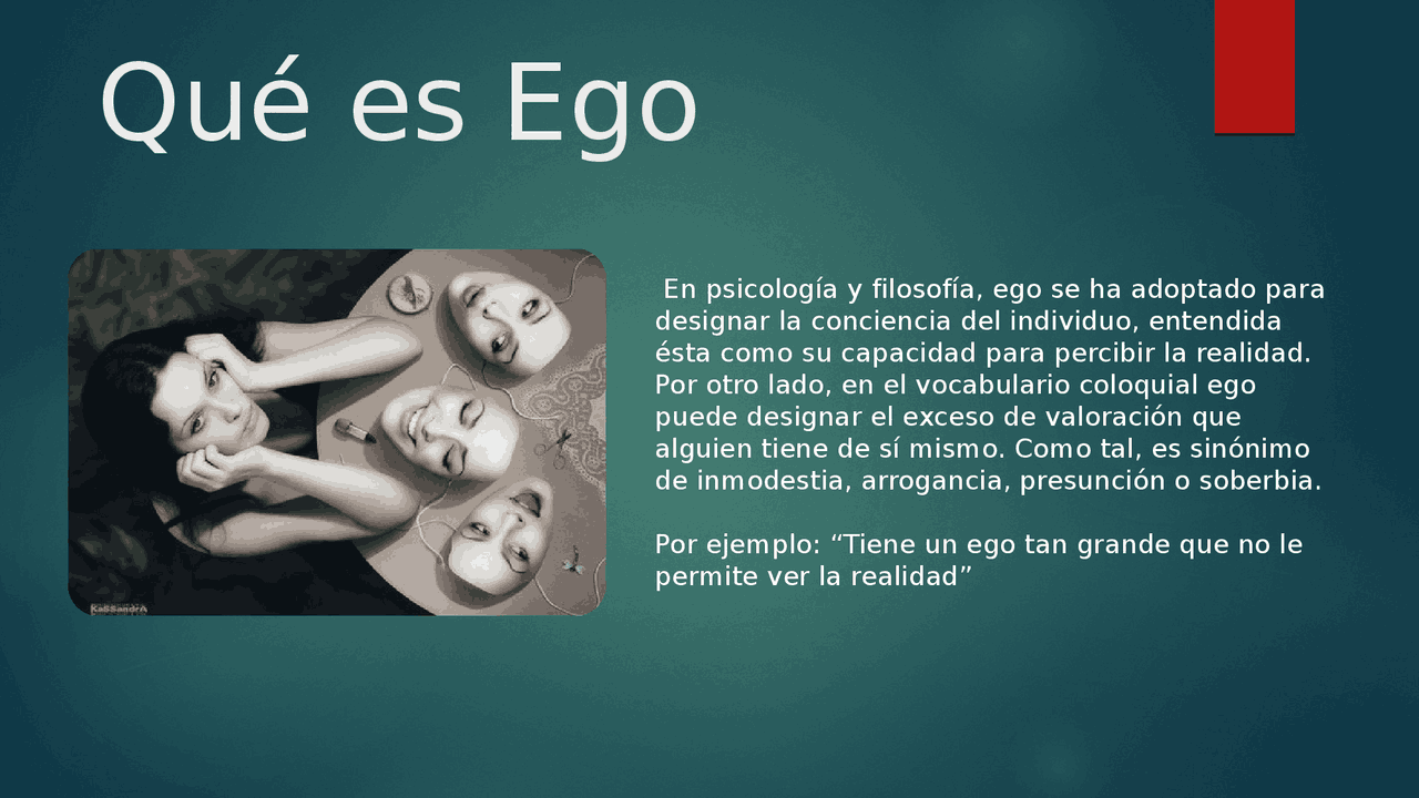 Que es el ego y sus caracteristicas - Docsity