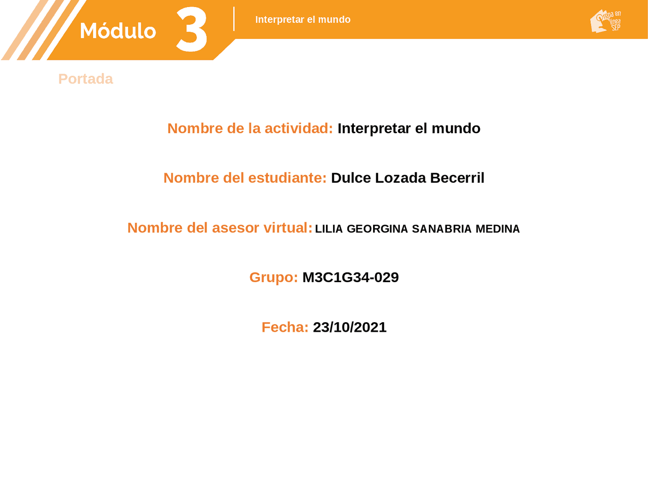 Modulo3 semana 1 actividad 2 | Ejercicios de Historia | Docsity