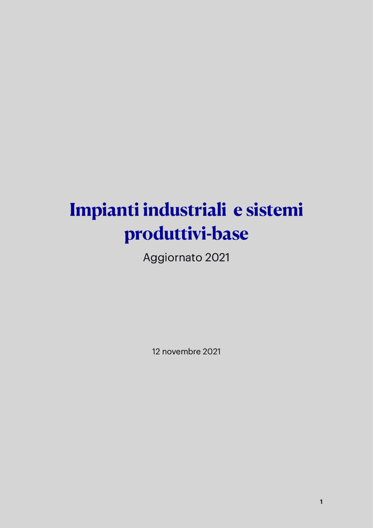 Unimercatorum Impianti Industriali Base Aggiornato Paniere Domande
