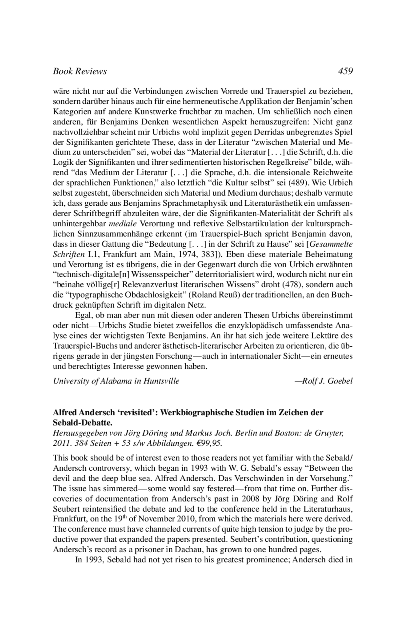 Alfred Andersch Un Uomo Dai Mille Volti Docsity
