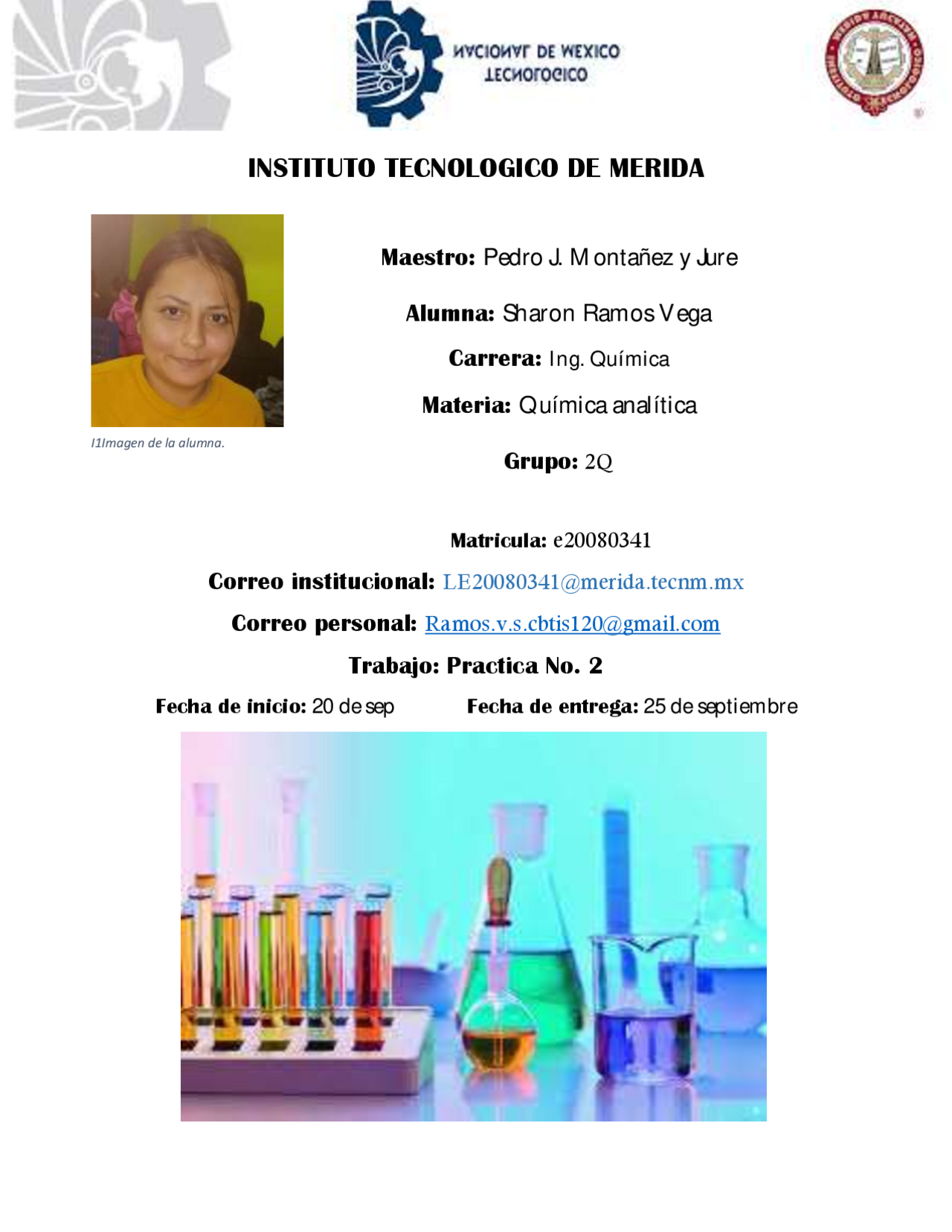 Ensayo de equilibrio quimico | Lectures de Chimie analytique | Docsity