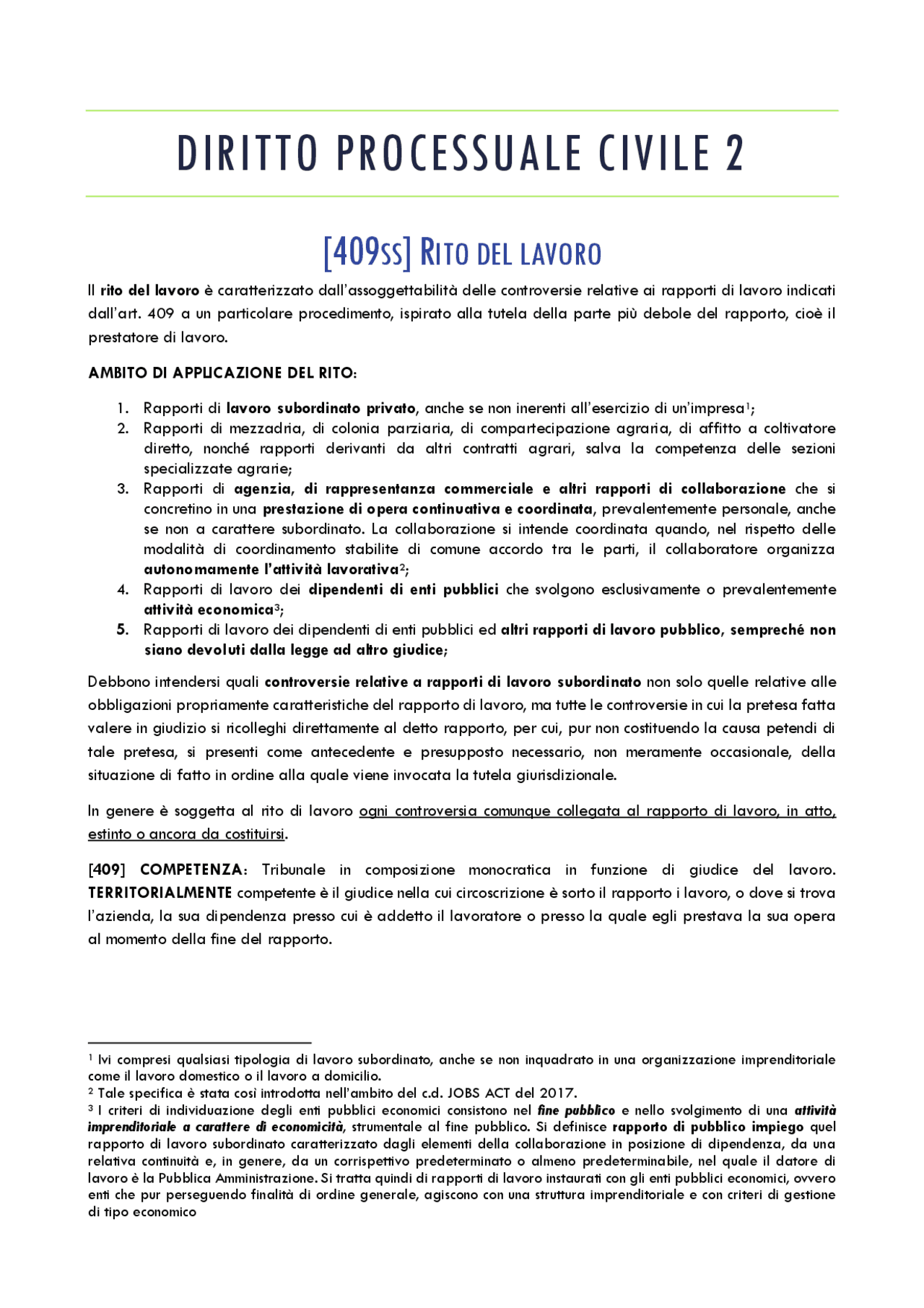 Appunti Riassuntivi Diritto Processuale Civile 2 Prof Donzelli Docsity