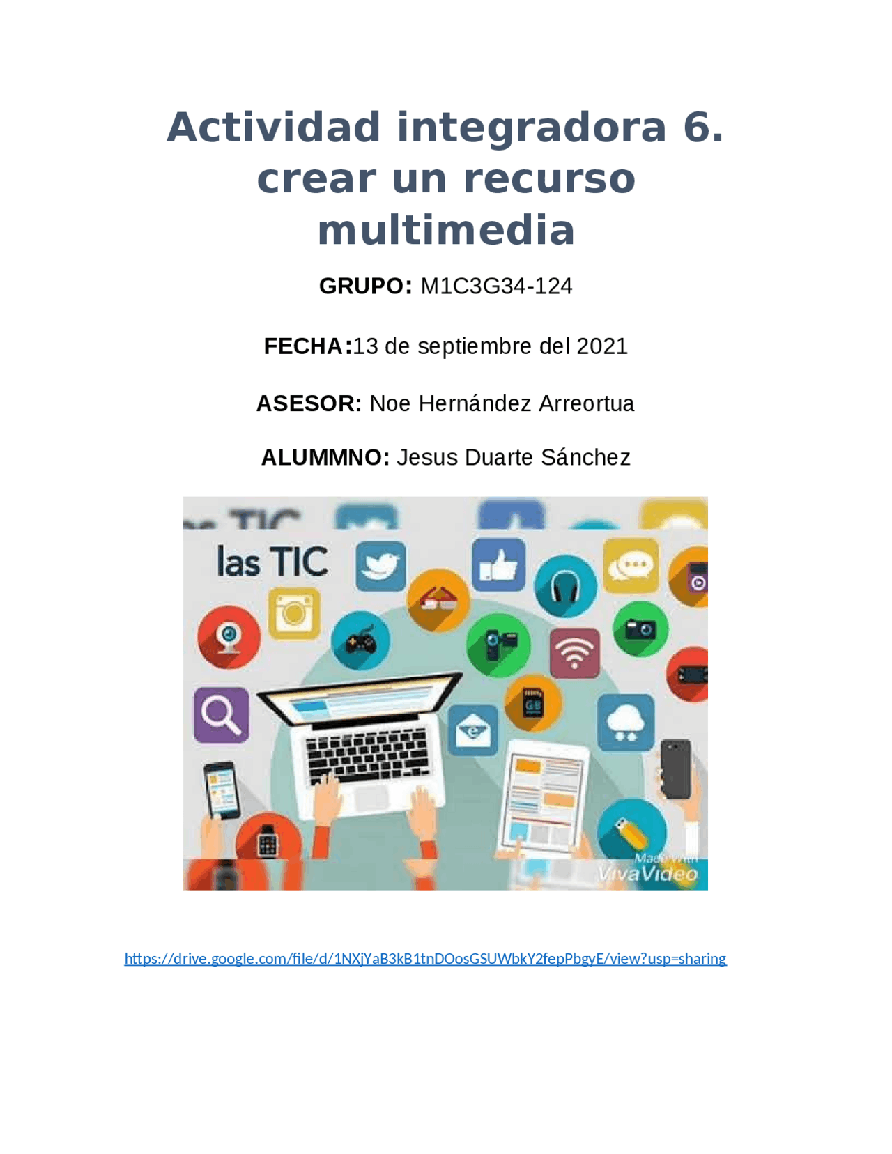 Integrative Activity 6: Creating a Multimedia Resource on ICT Use at ...