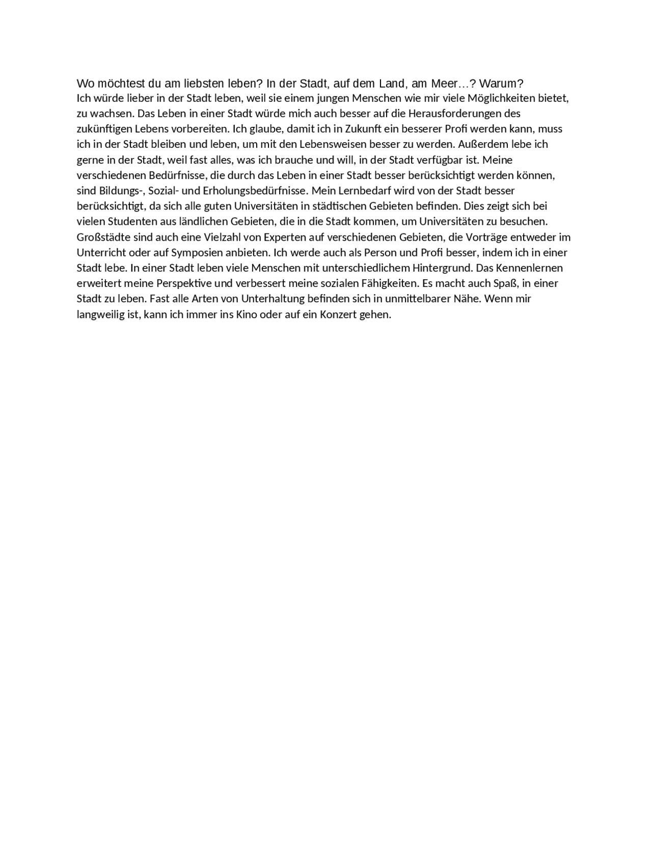 DSD I primjer pismene | Rezime' predlog Nemački jezik - Docsity