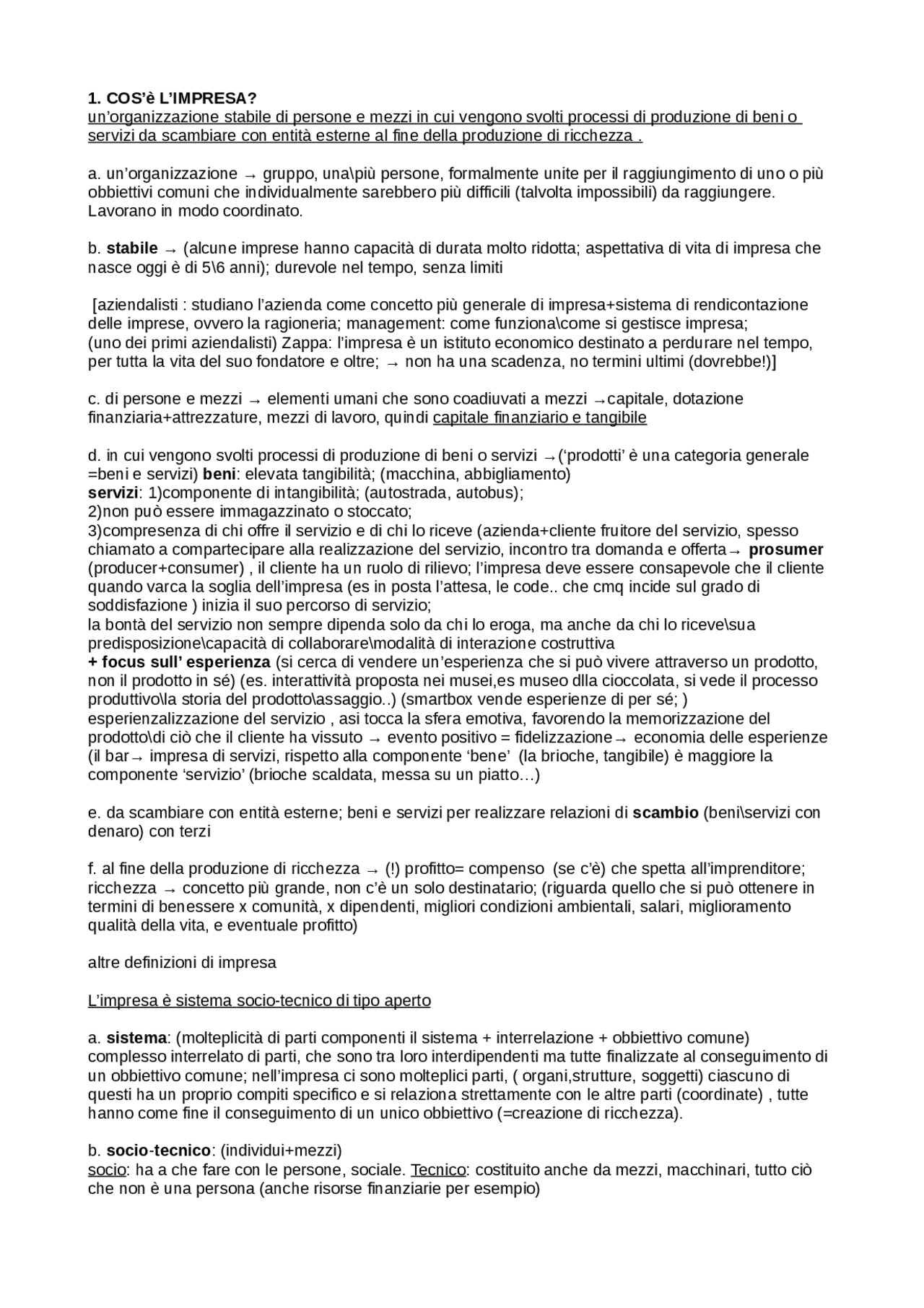 Fondamenti Di Management Docsity