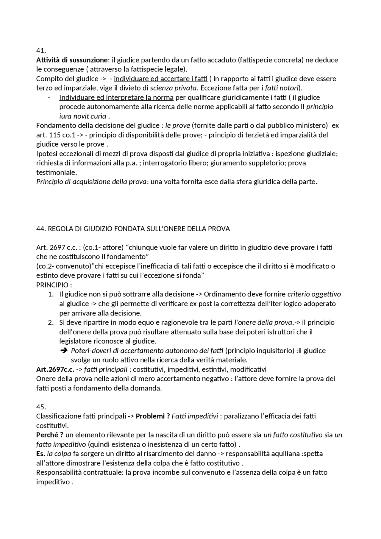 Schemi Di Diritto Processuale Civile Docsity
