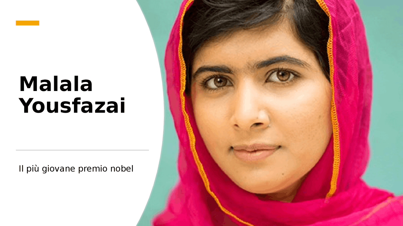 Malala, presentazione della figura - Docsity