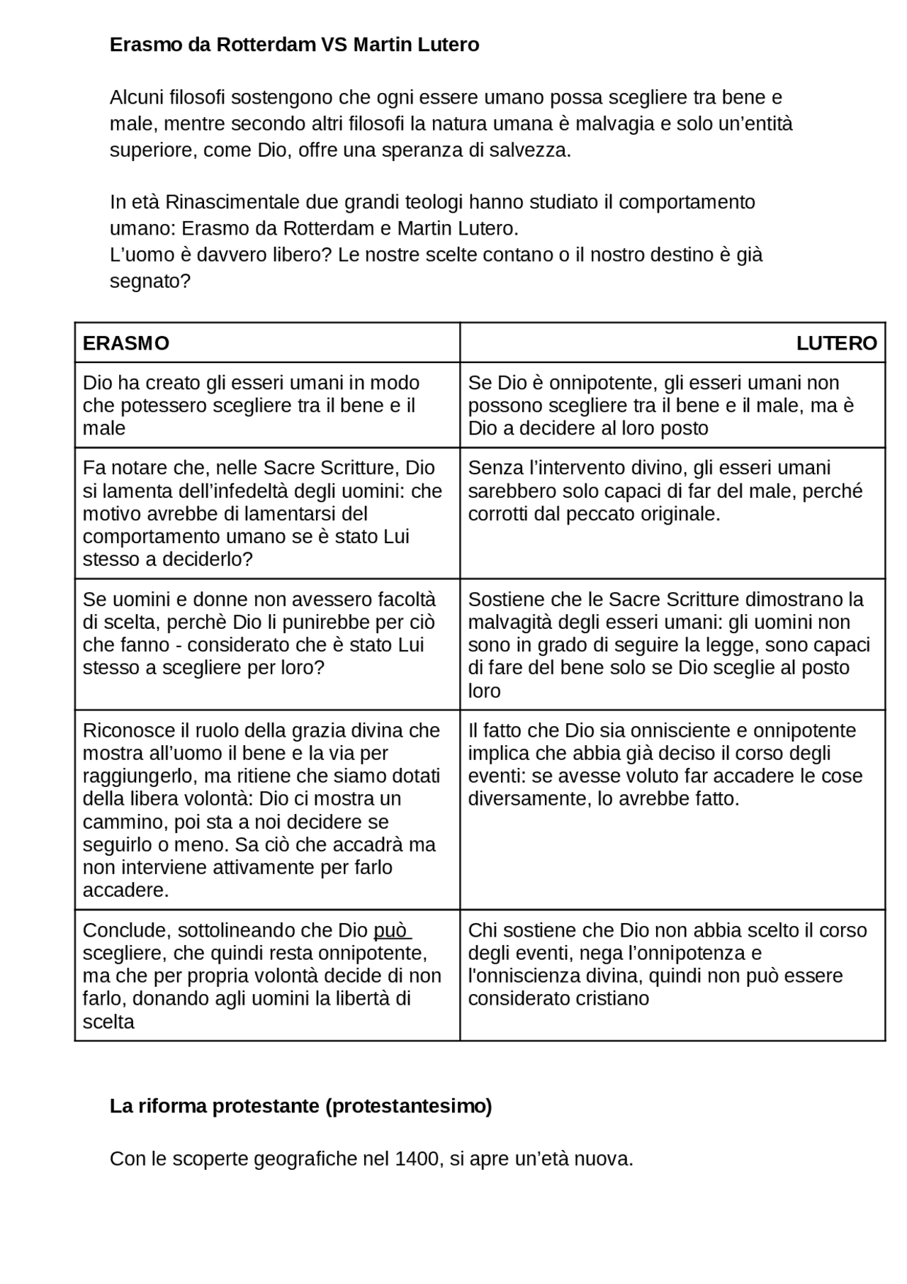 Erasmo Martin Lutero Re Luigi Xiv E Lassolutismo Docsity