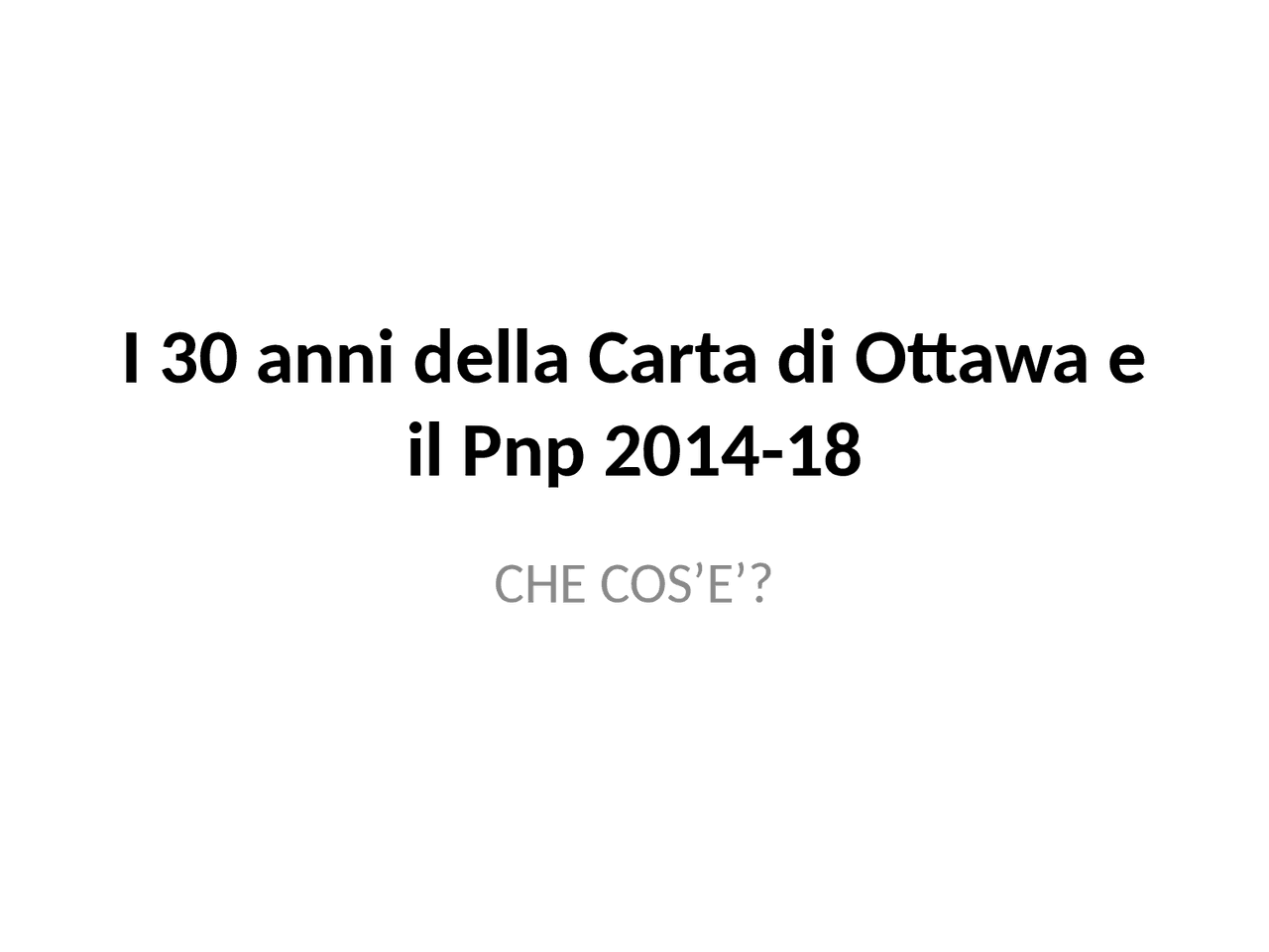 Prevenzione E Salute Docsity
