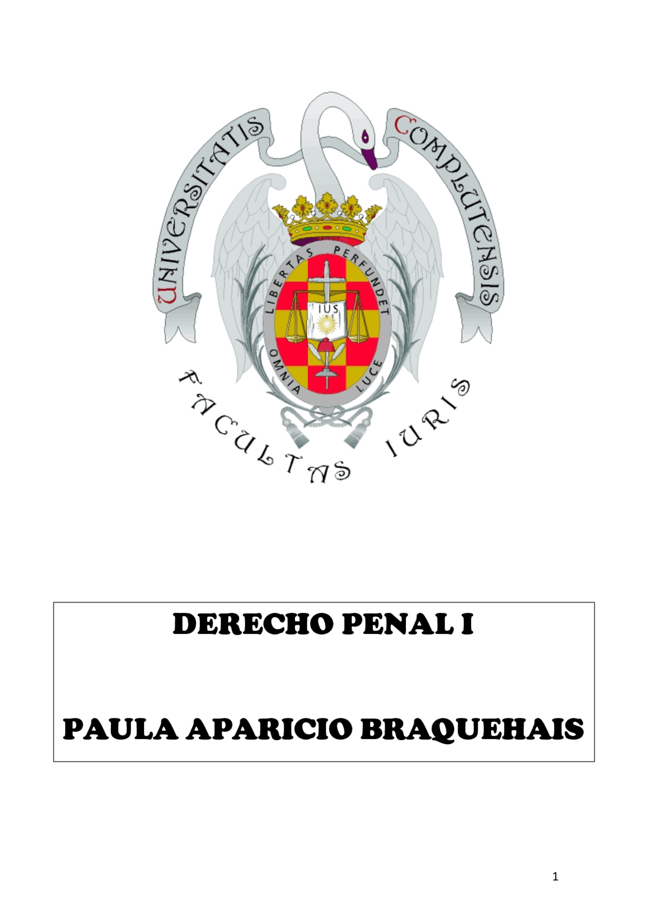 Resúmenes De Derecho Penal I Docsity