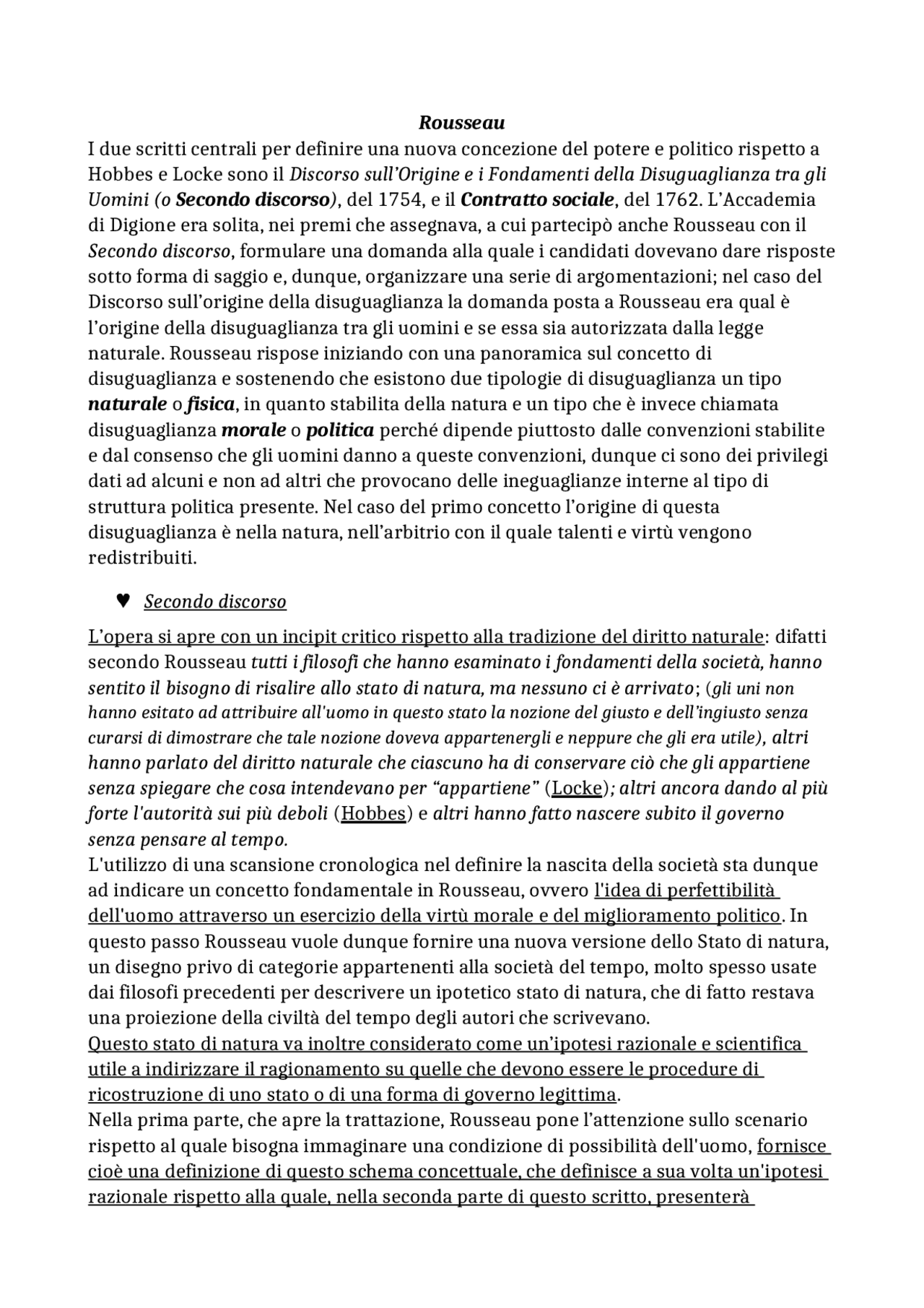 Jean Jacques Rousseau Corradetti Docsity