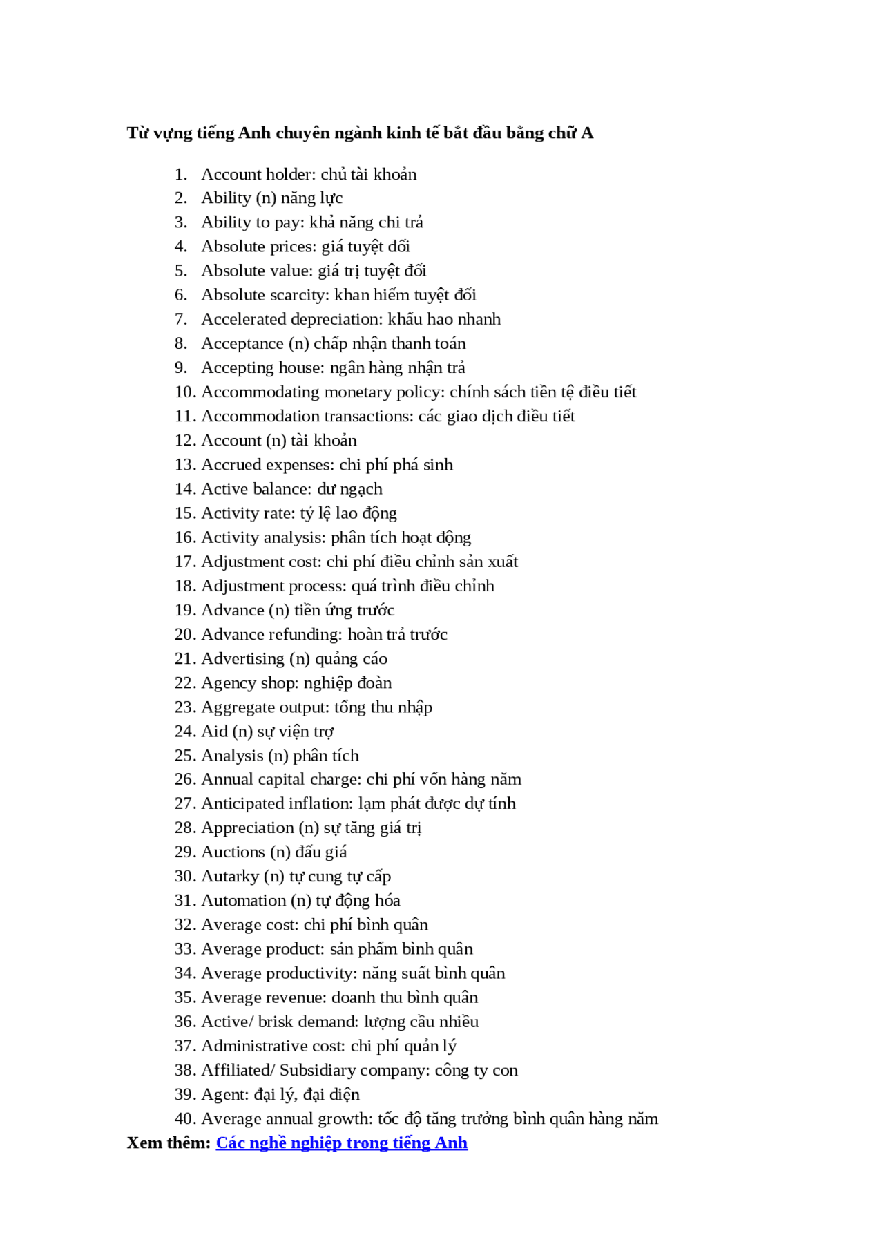English Document For All Generation Docsity