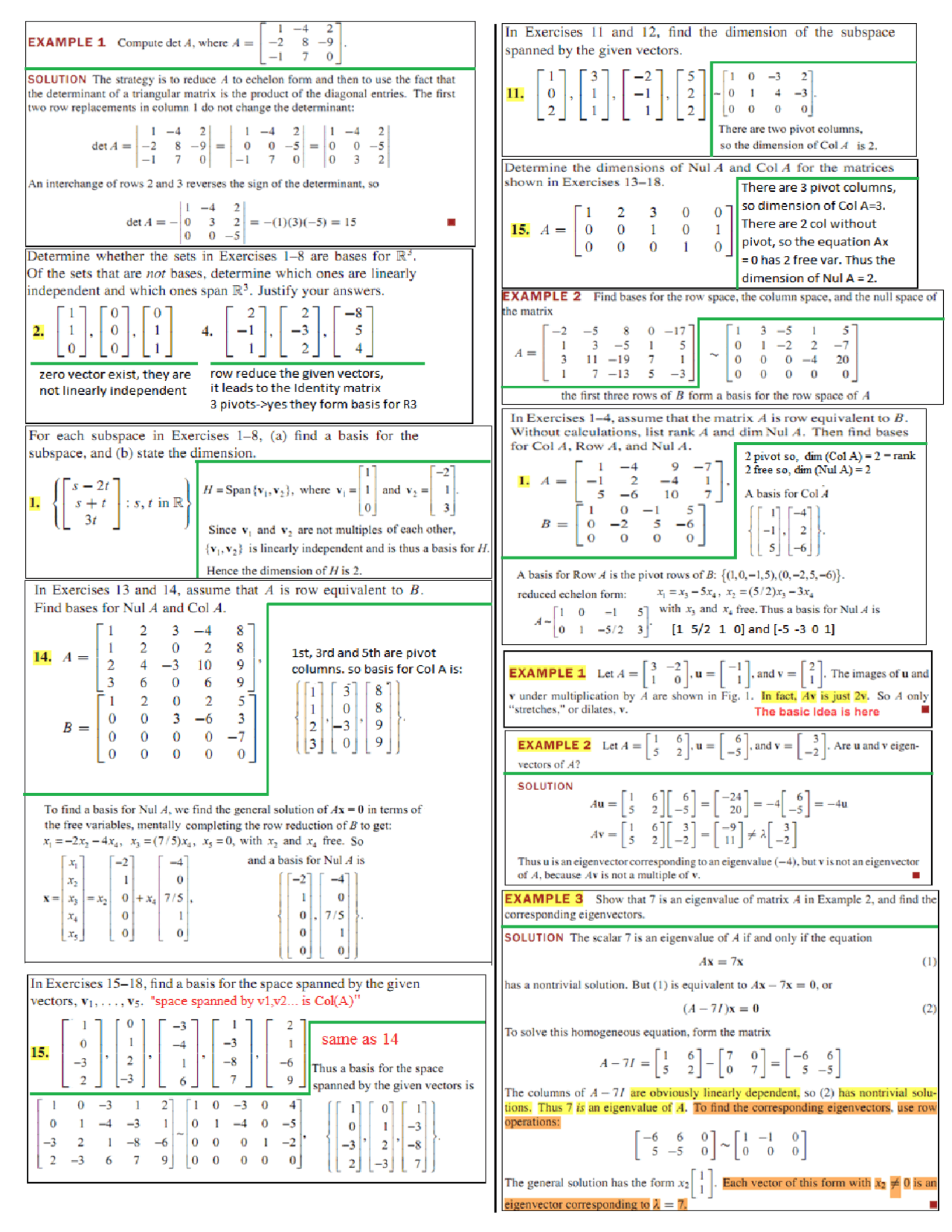 Some Questions About Matrices Docsity