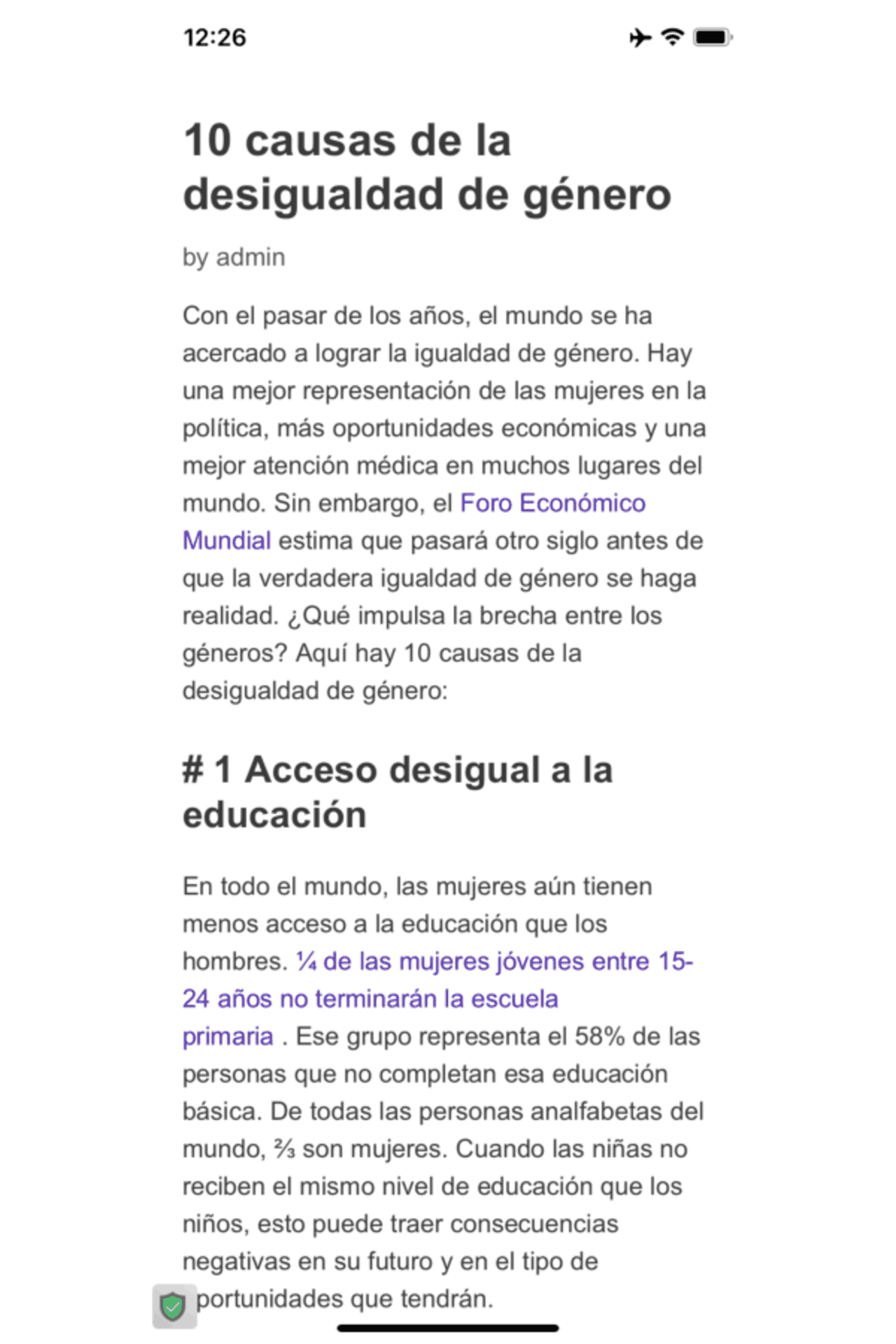 Violencia de género | Apuntes de Lengua y Literatura | Docsity