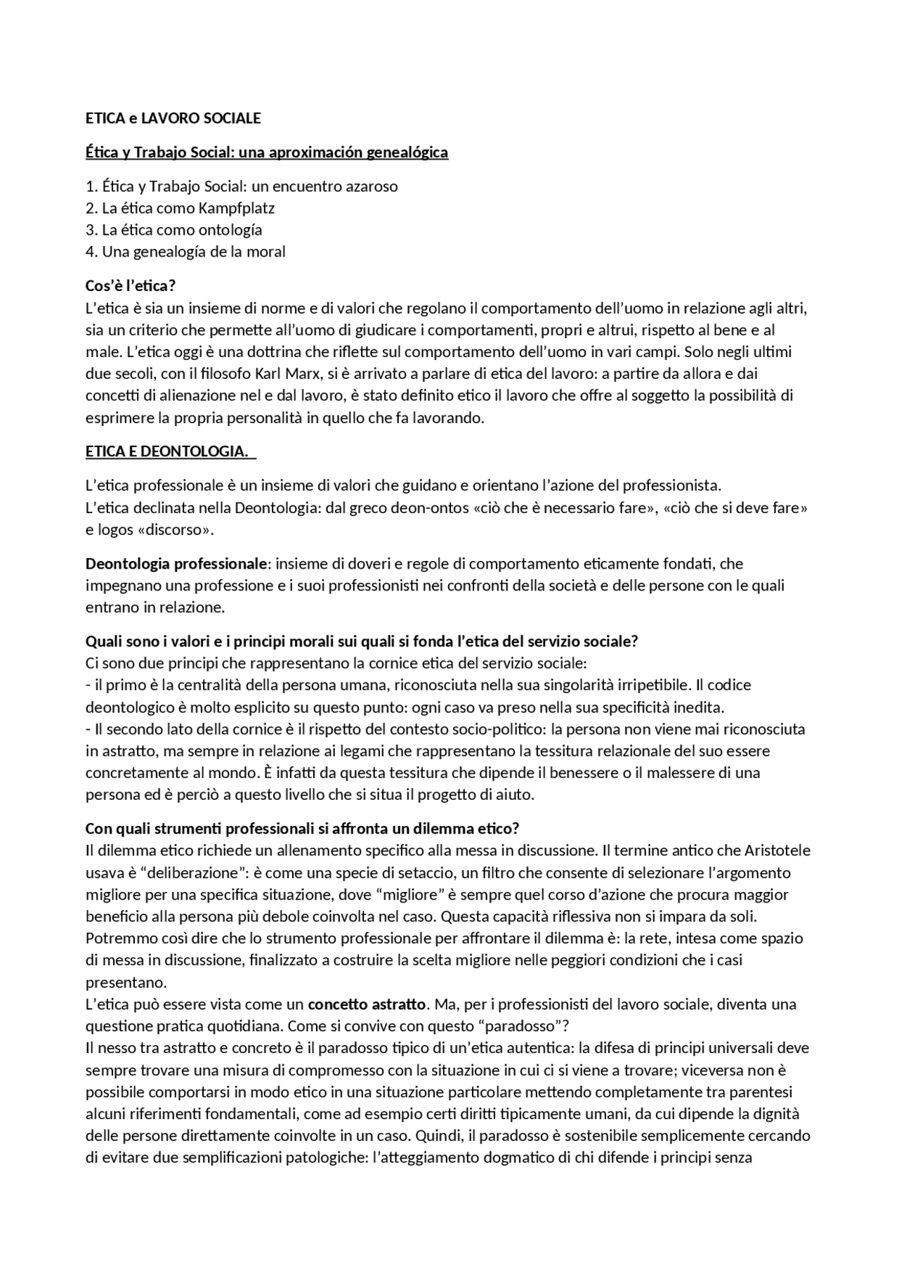 Appunti Di Etica Sociale Docsity