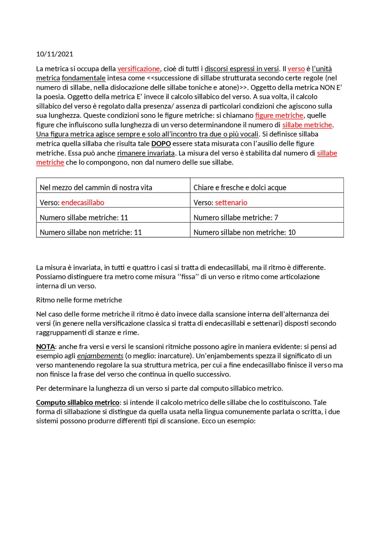 Lezione Sulla Materia Docsity