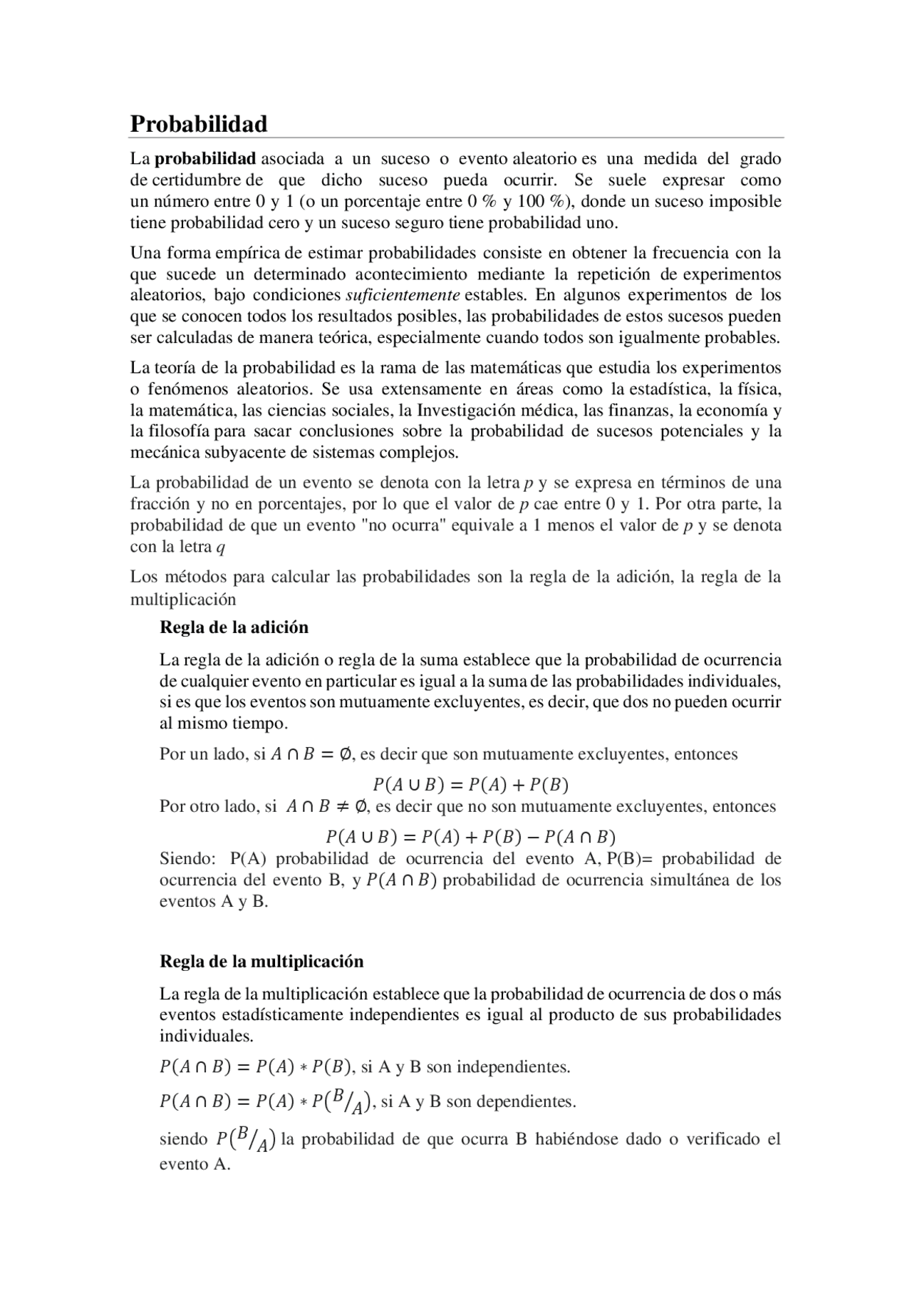 Estadistica y probabilidad - Docsity