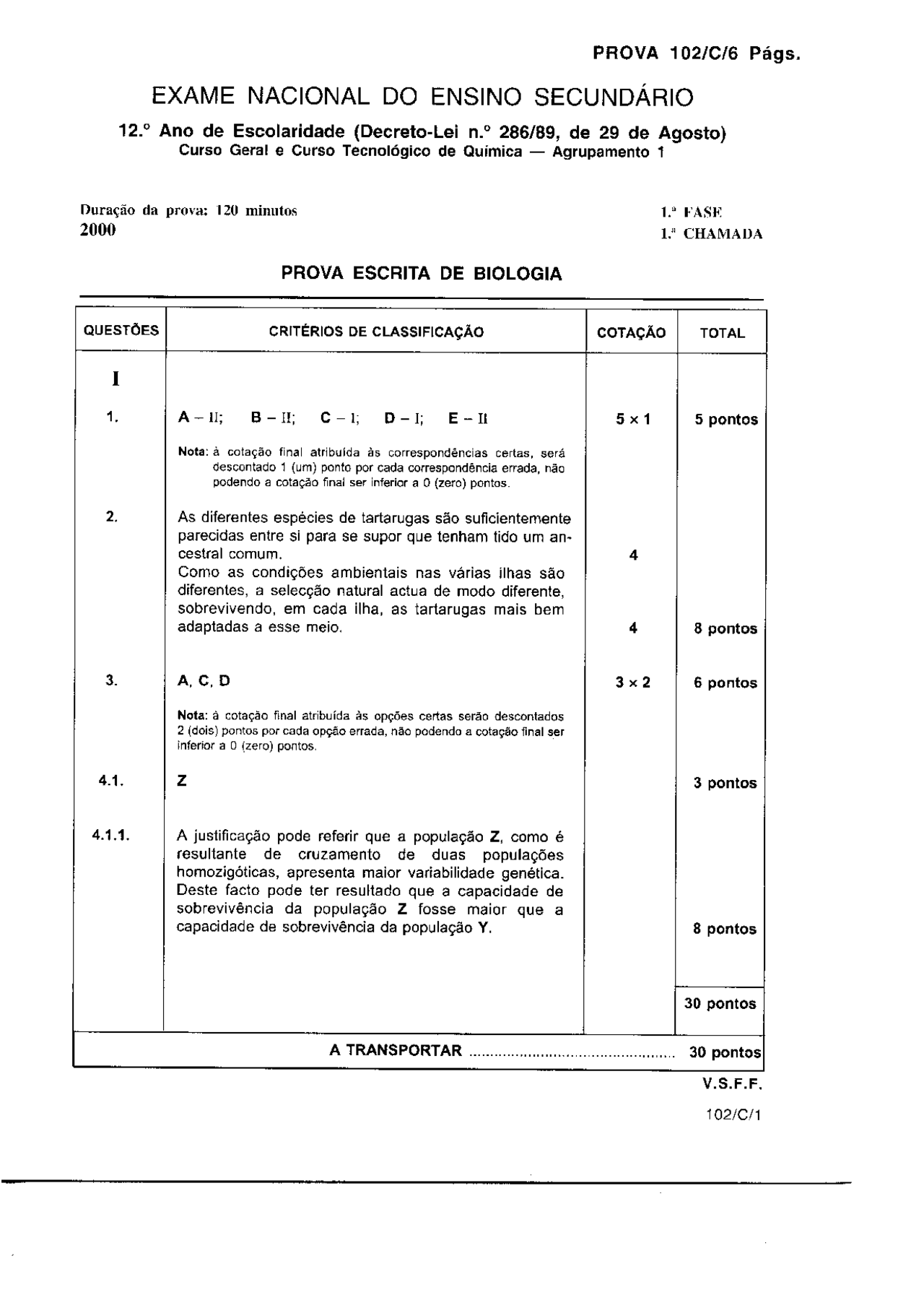 Soluçoes Exame Biologia Docsity