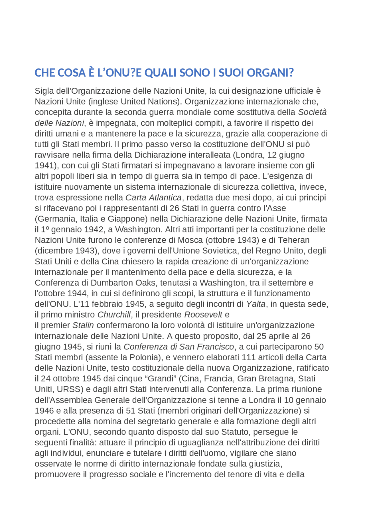 Lonu E I Suoi Organi Ricerca Liceo Scienze Umane Docsity