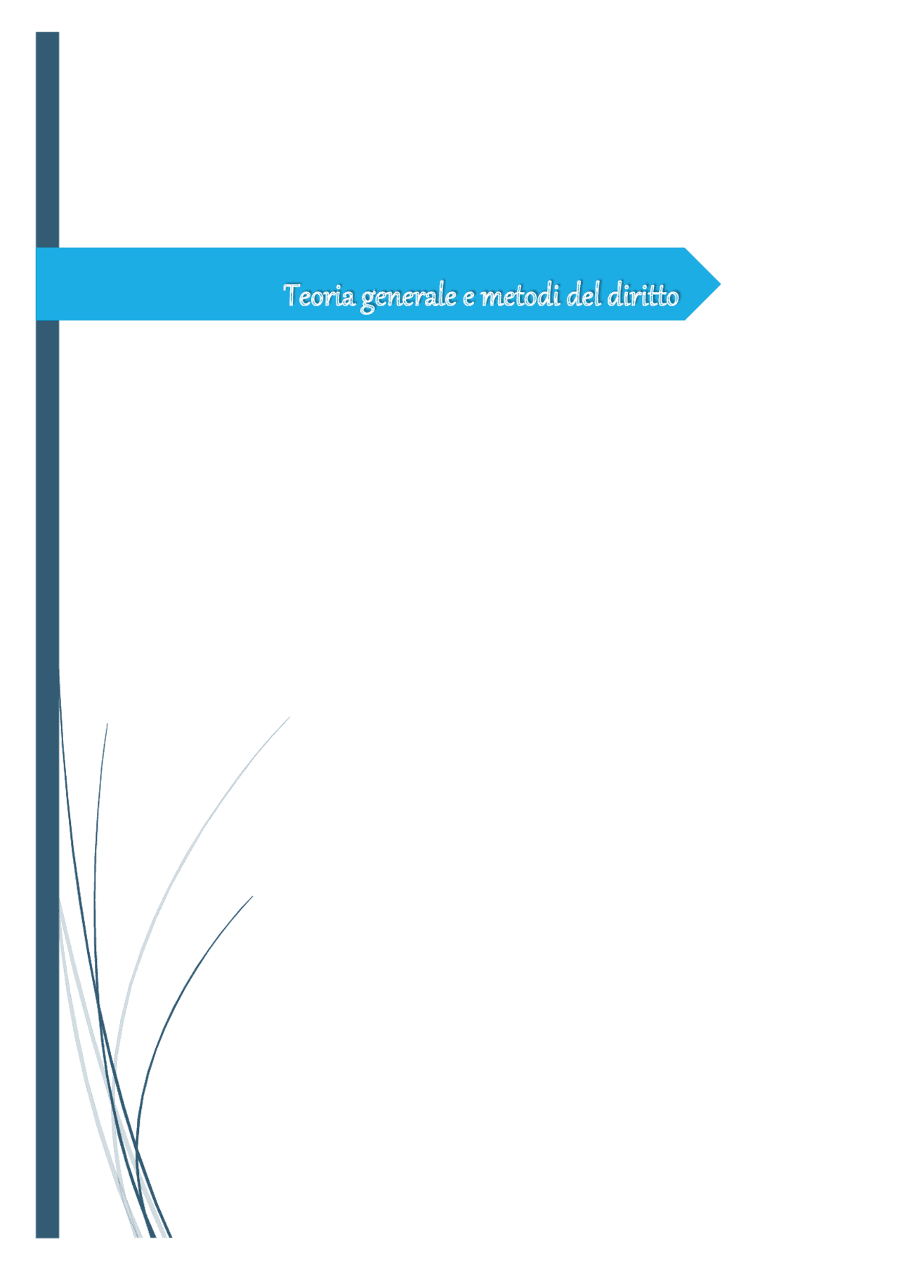 Teoria Generale E Metodi Del Diritto Docsity