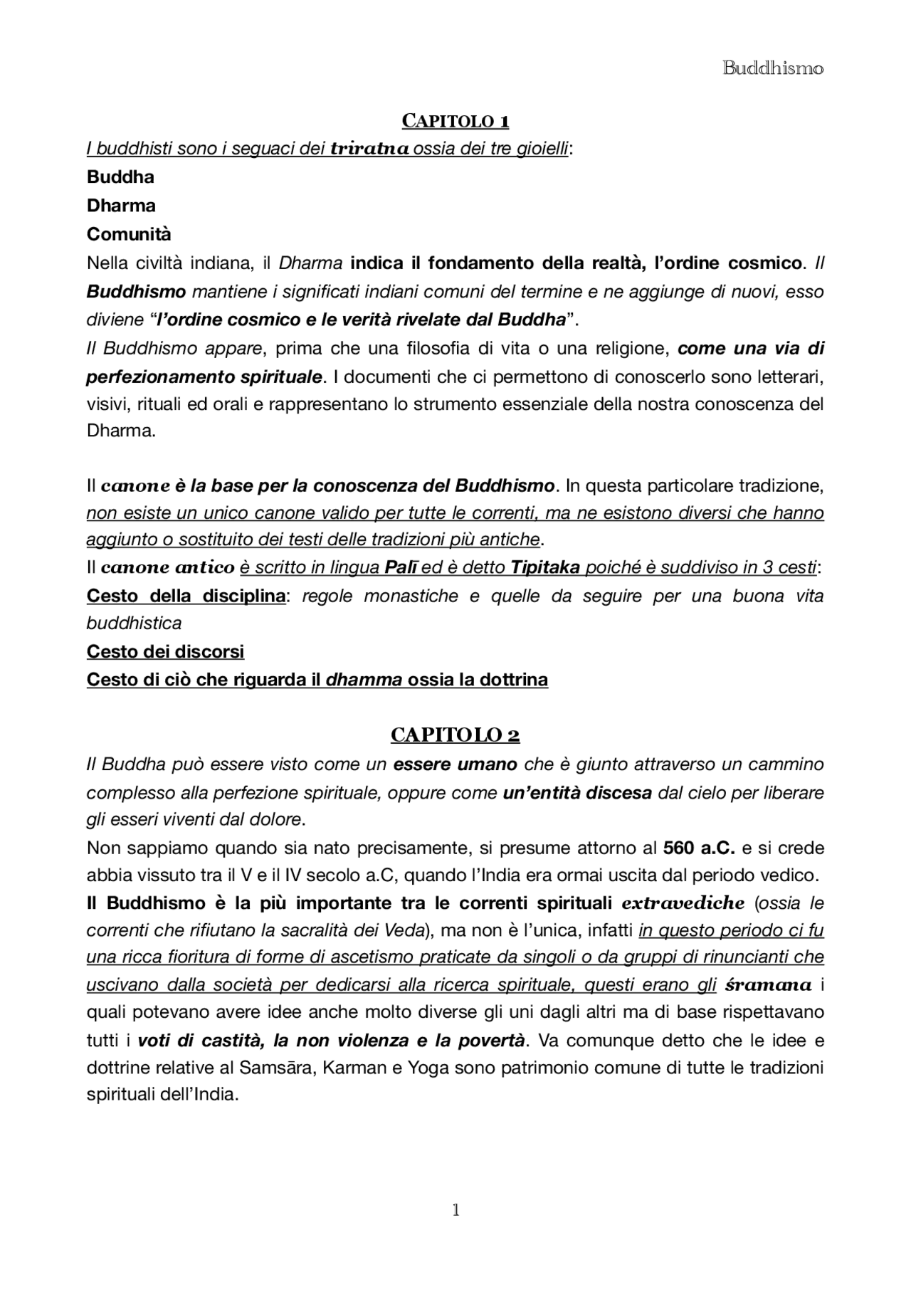 Buddismo Indologia Docsity