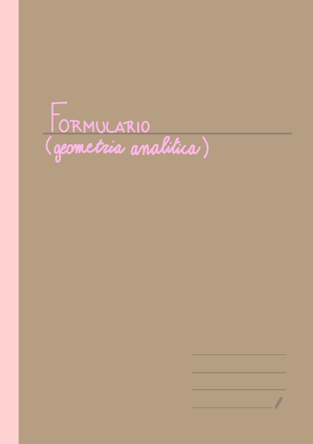 Formulario Geometria Analitica Docsity