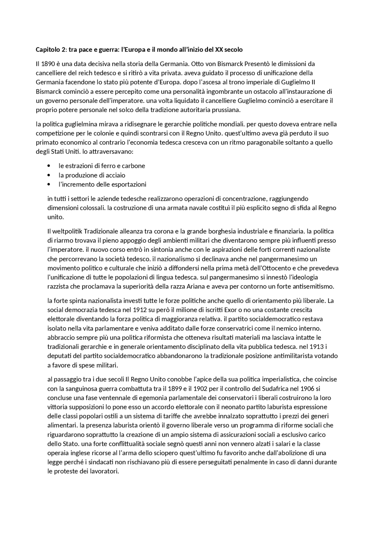 Riassunto Di Storia Contemporanea Docsity