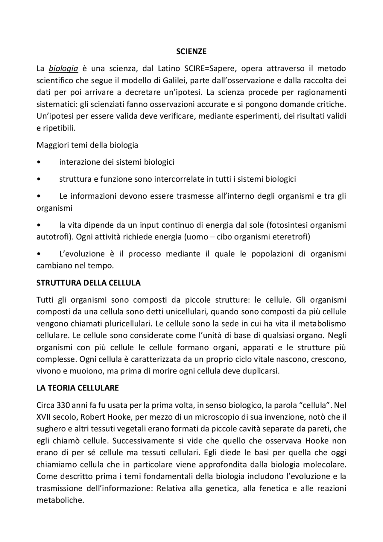 Riassunti Di Scienze In Generale Schemi E Mappe Concettuali Di