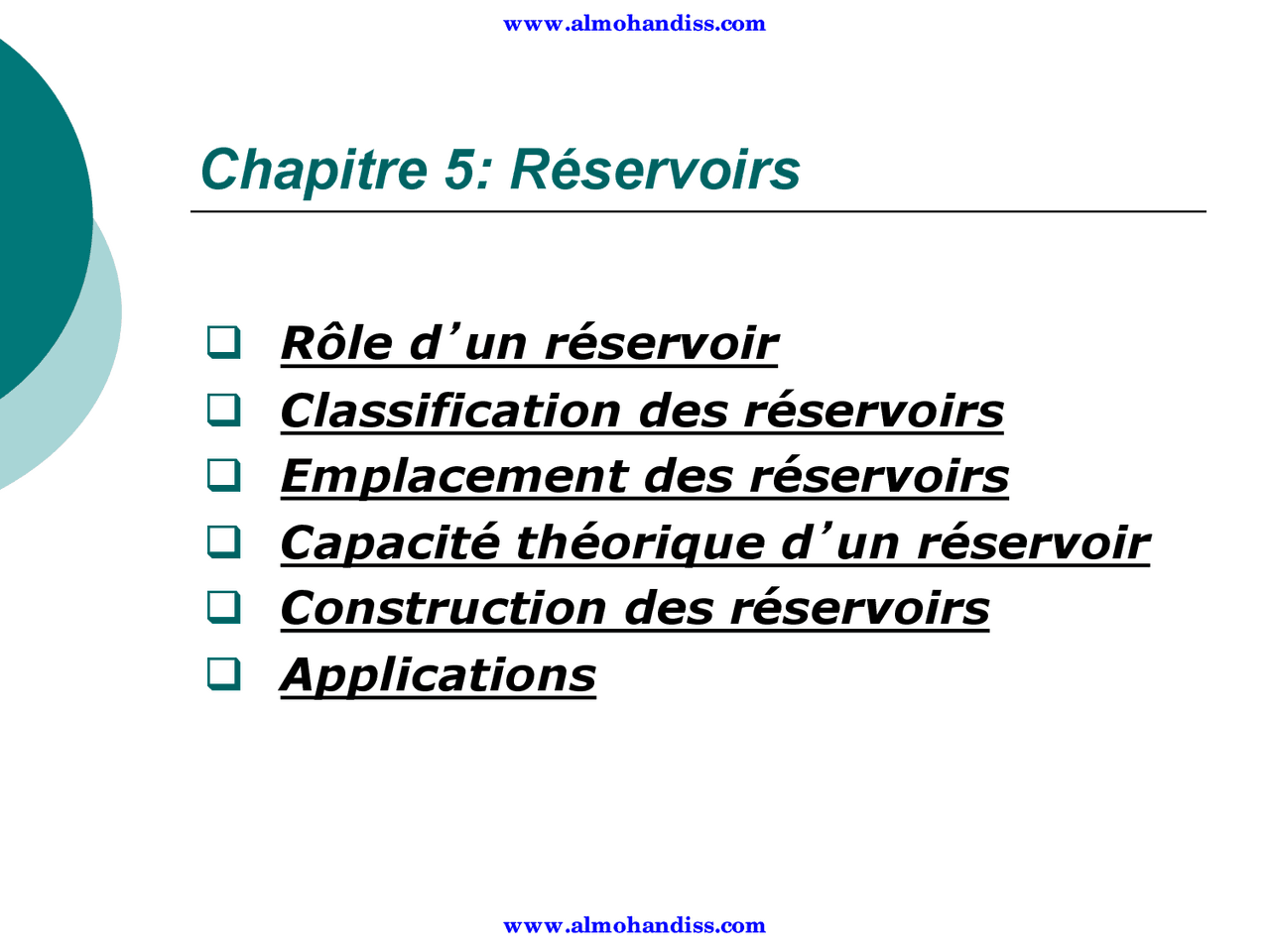 Ingénieur Hydraulique Docsity