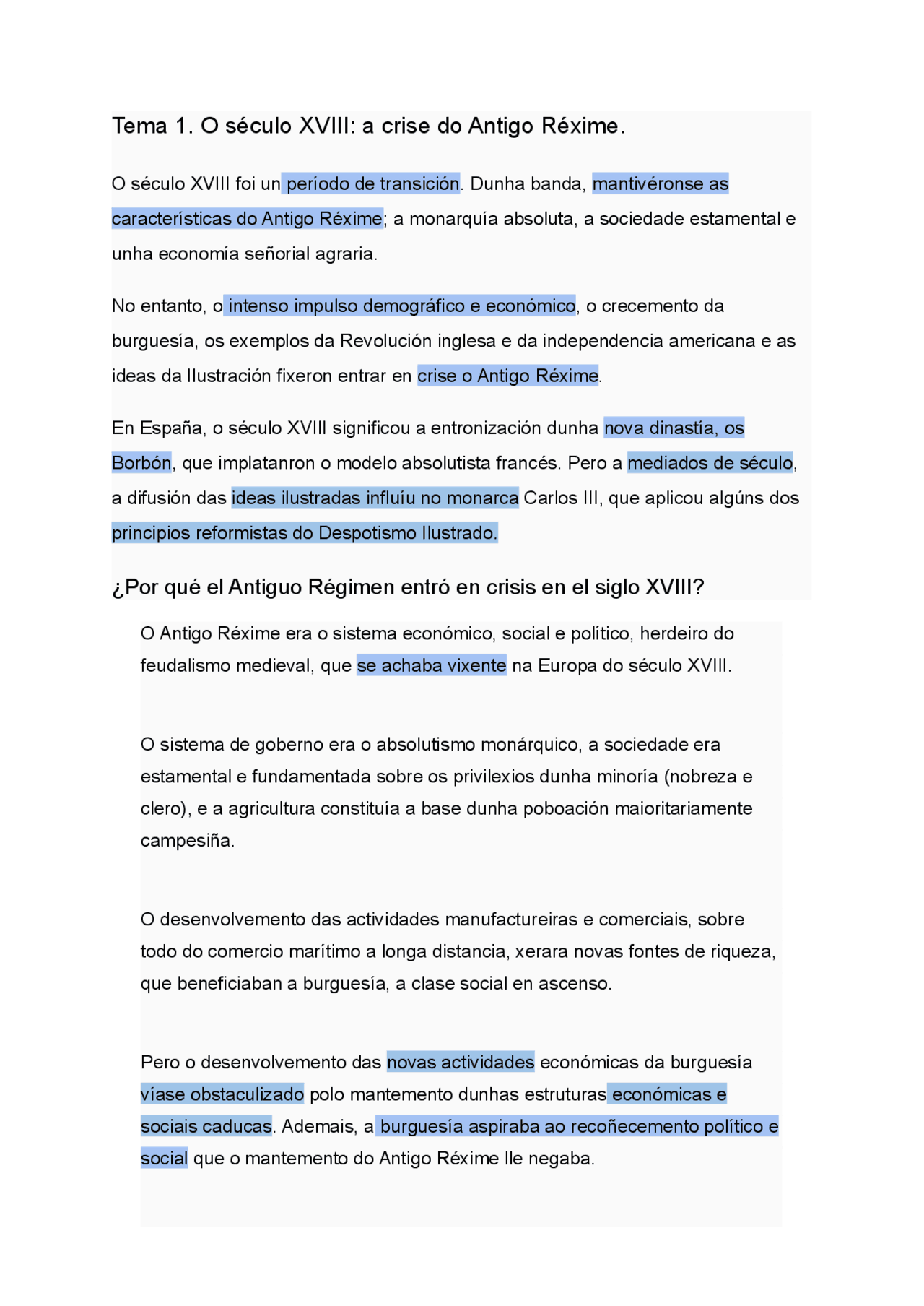Siglo Xviii En Europa Docsity