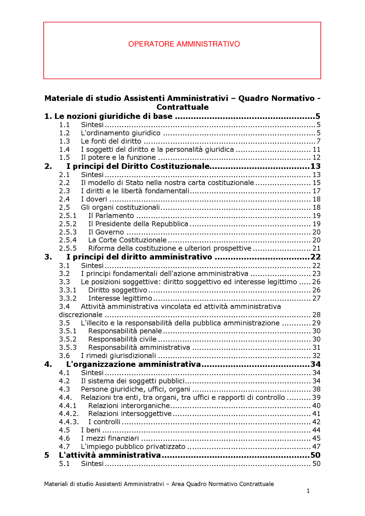 Assistente Amministrativo Docsity