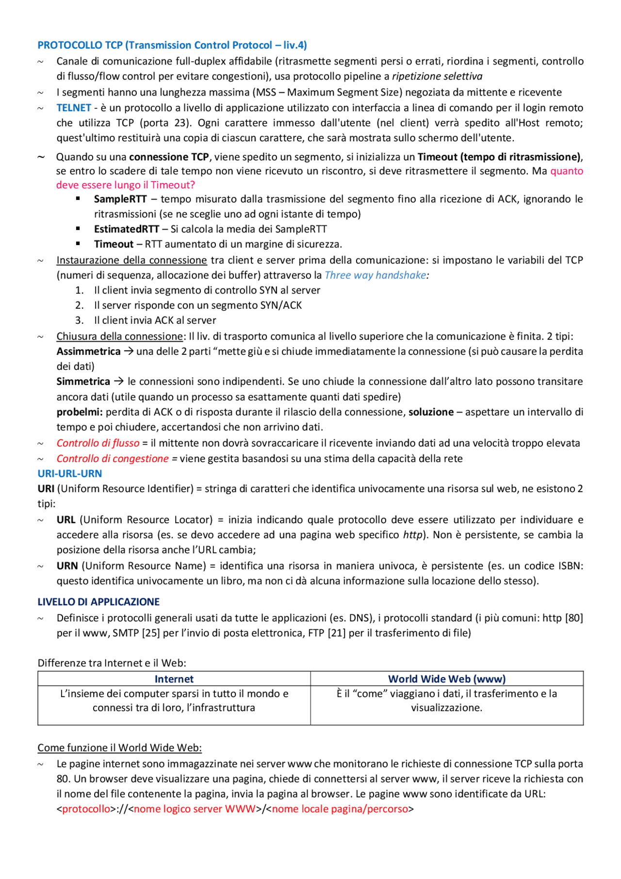 Appunti Di Sistemi And Reti Appunti Di Informatica Docsity